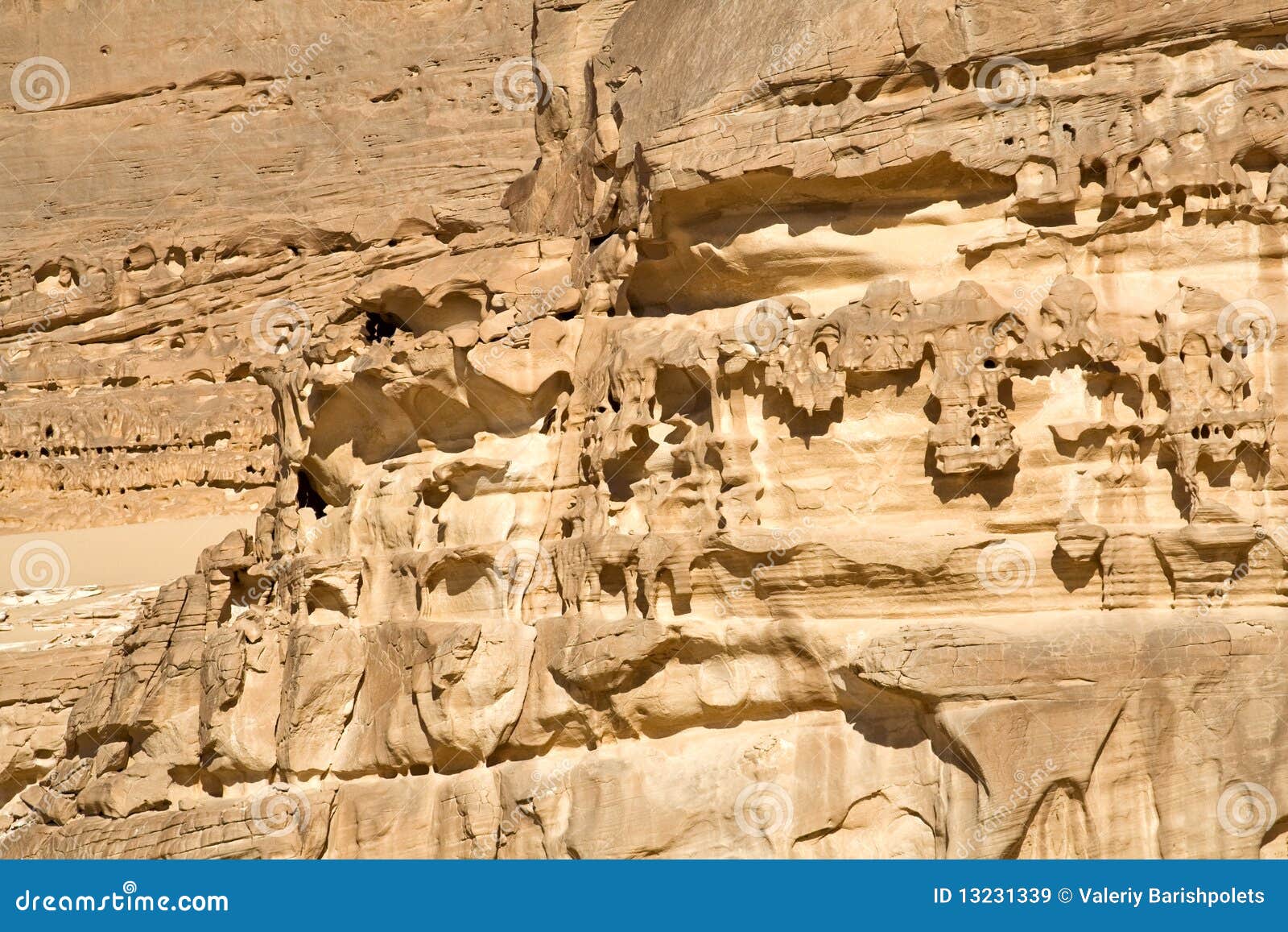 Weathered rock formations stock image. Image of egypt - 13231339