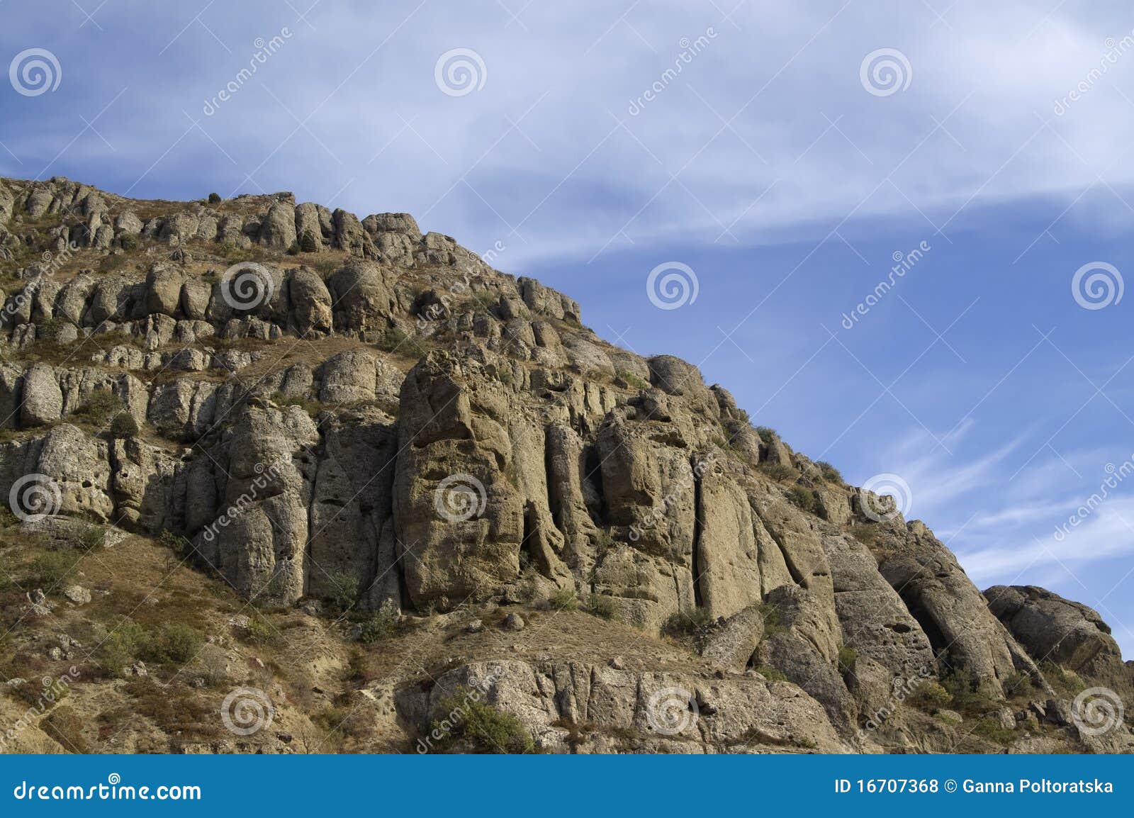 Weathered rocks stock photo. Image of sandstone, eroded - 16707368