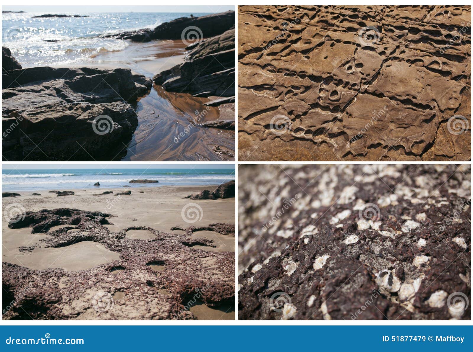 Weathered rocks on beach stock image. Image of rocks - 51877479