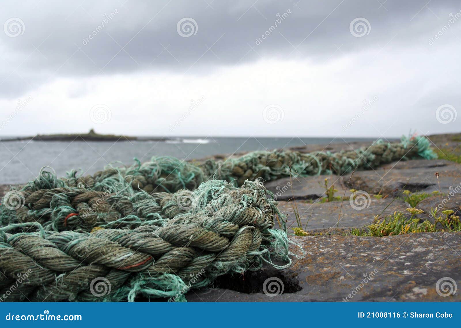Weathered Rope, Doolin, Ireland Stock Photo - Image of weather, rocks ...