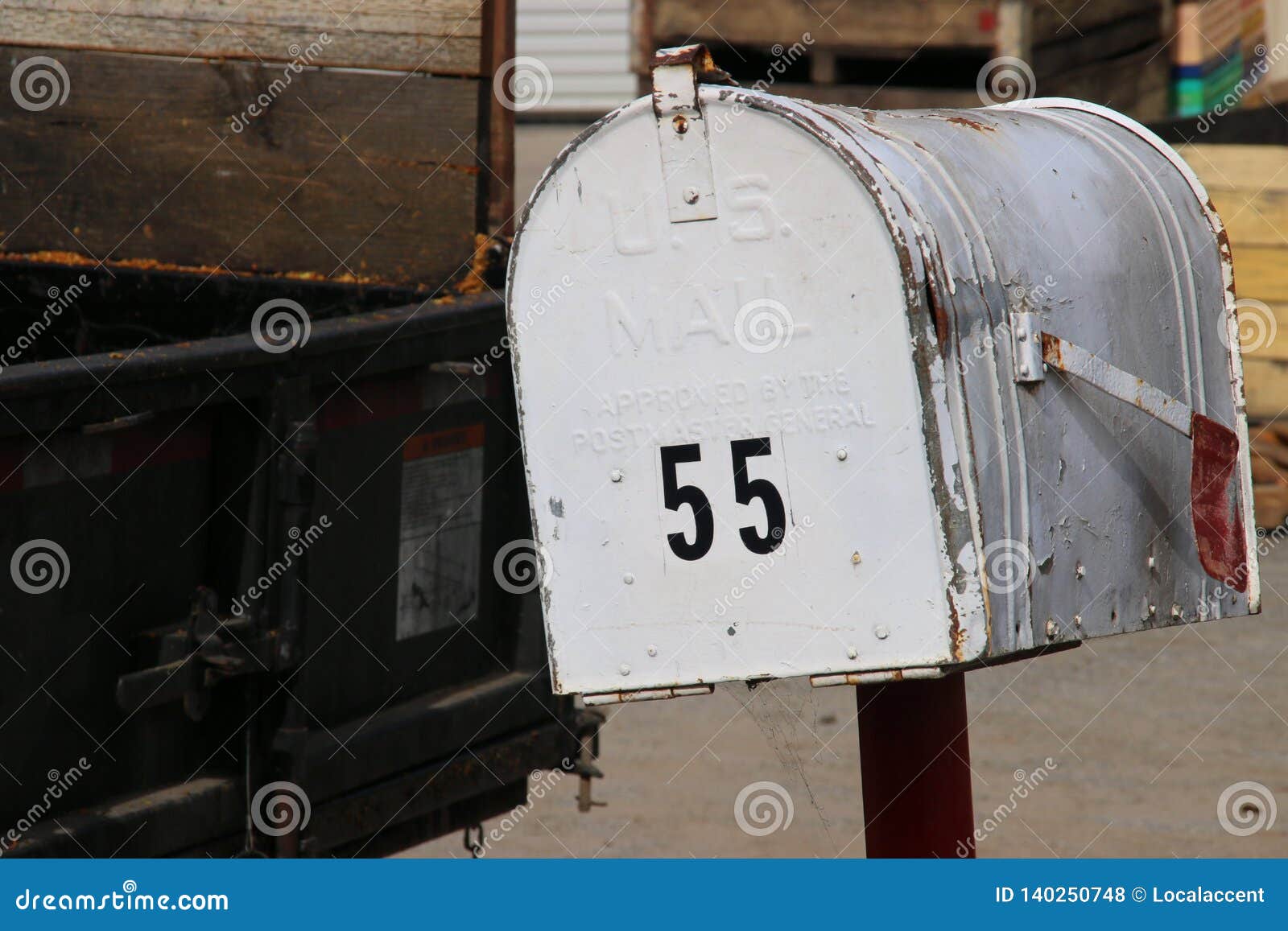 Weathered and Rusted Mail Box. Stock Photo - Image of rusty, weathered ...