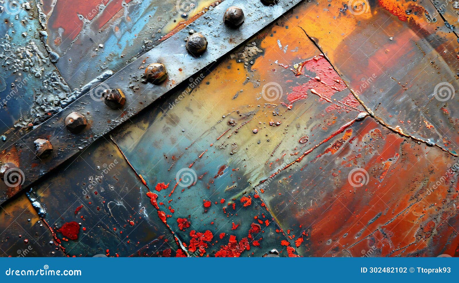 Weathered, Rusty Metal Close-up of an Old, Deteriorated Surface. Stock ...