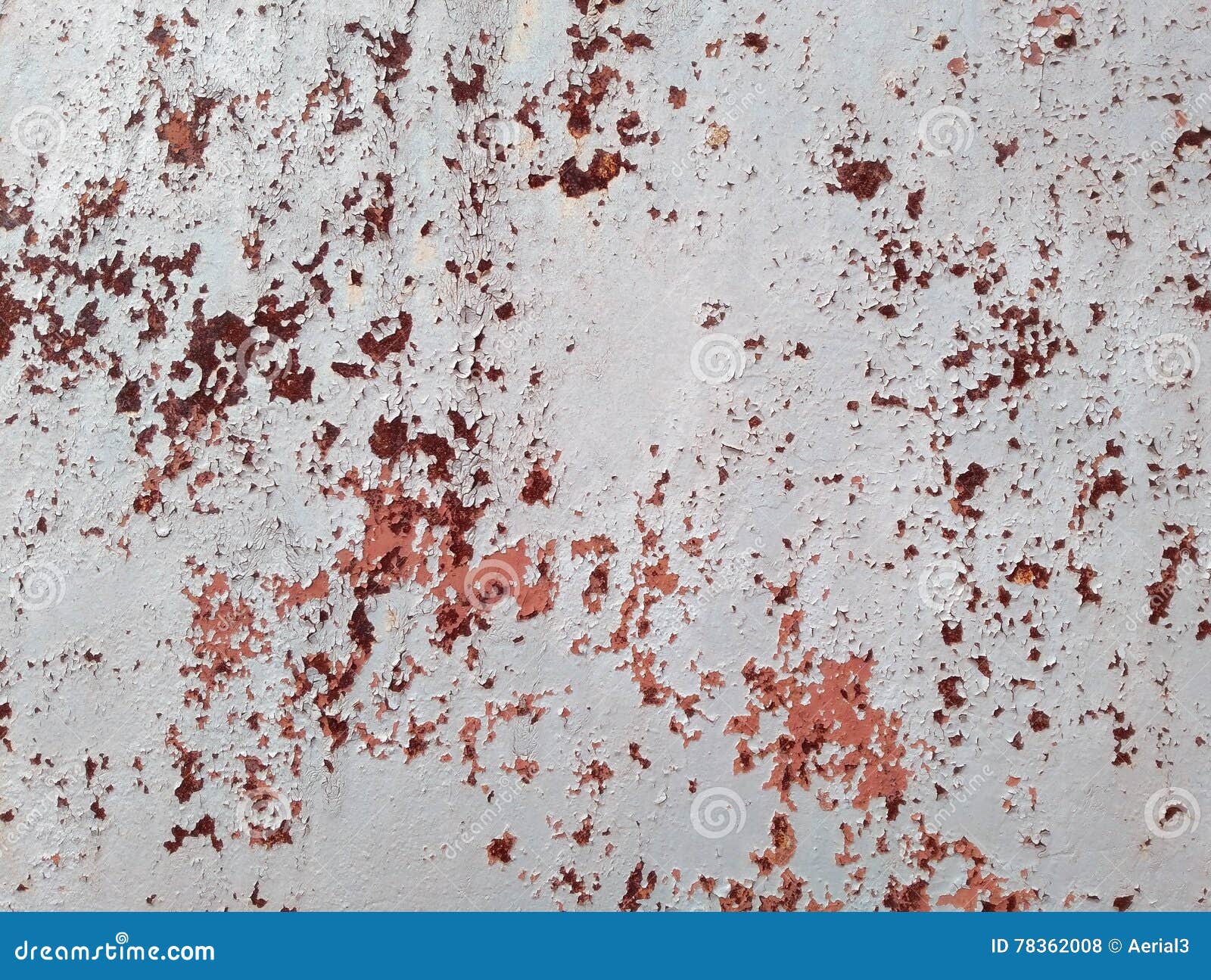 Weathered Rusty Metal Texture with Old Paint Stock Photo - Image of ...