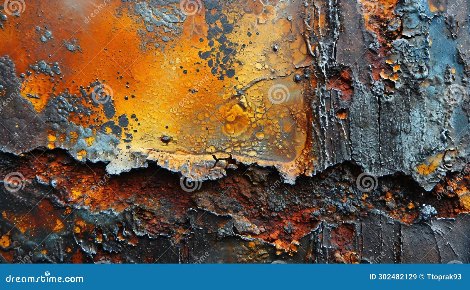 Weathered, Rusty Metal Close-up of an Old, Deteriorated Surface. Stock ...