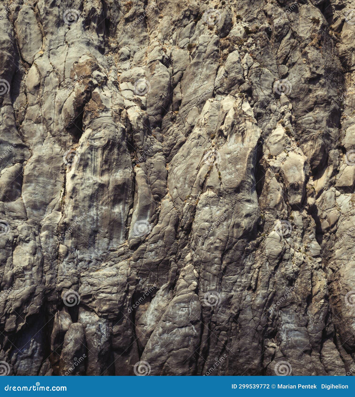 Weathered Seaside Rock Face Texture. Aged Volcanic Stone Wall Surface ...