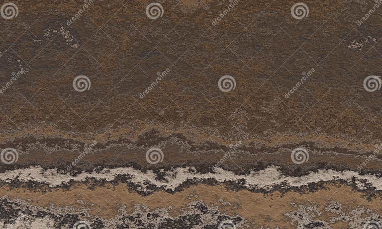 Weathered Sediment Strata. Brown Soil Layer Background Stock Photo ...
