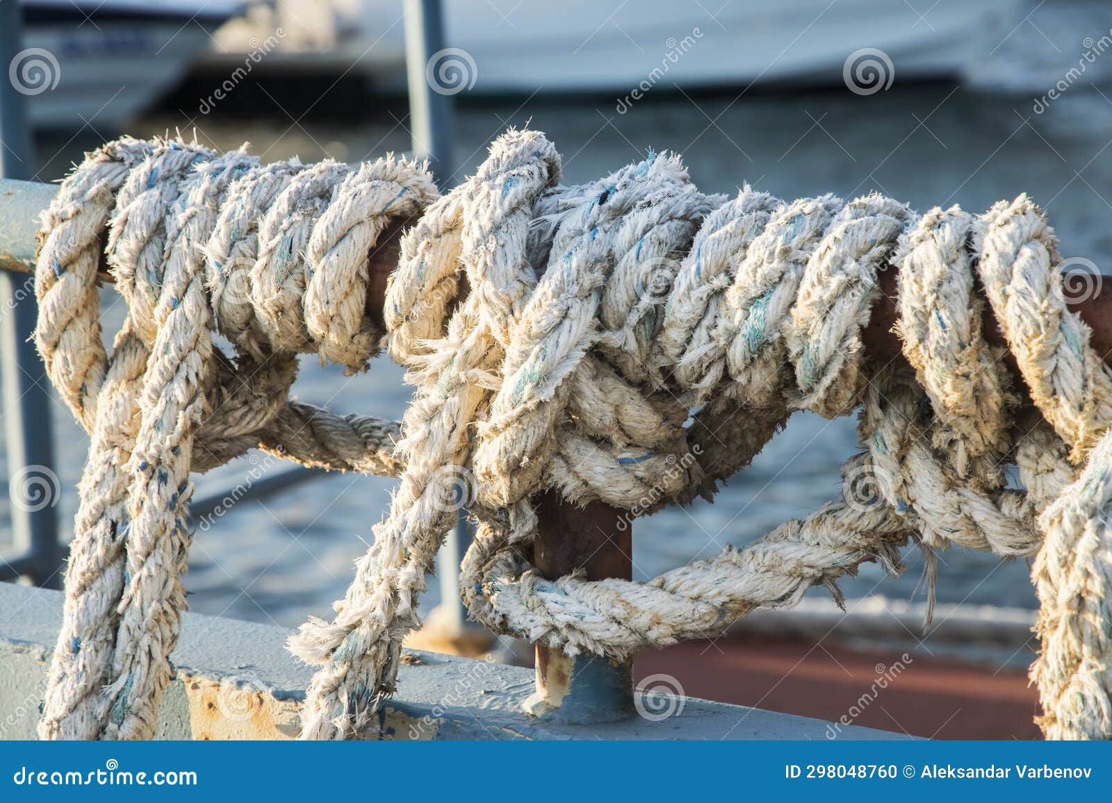 Weathered ship ropes stock photo. Image of hemp, cord - 298048760