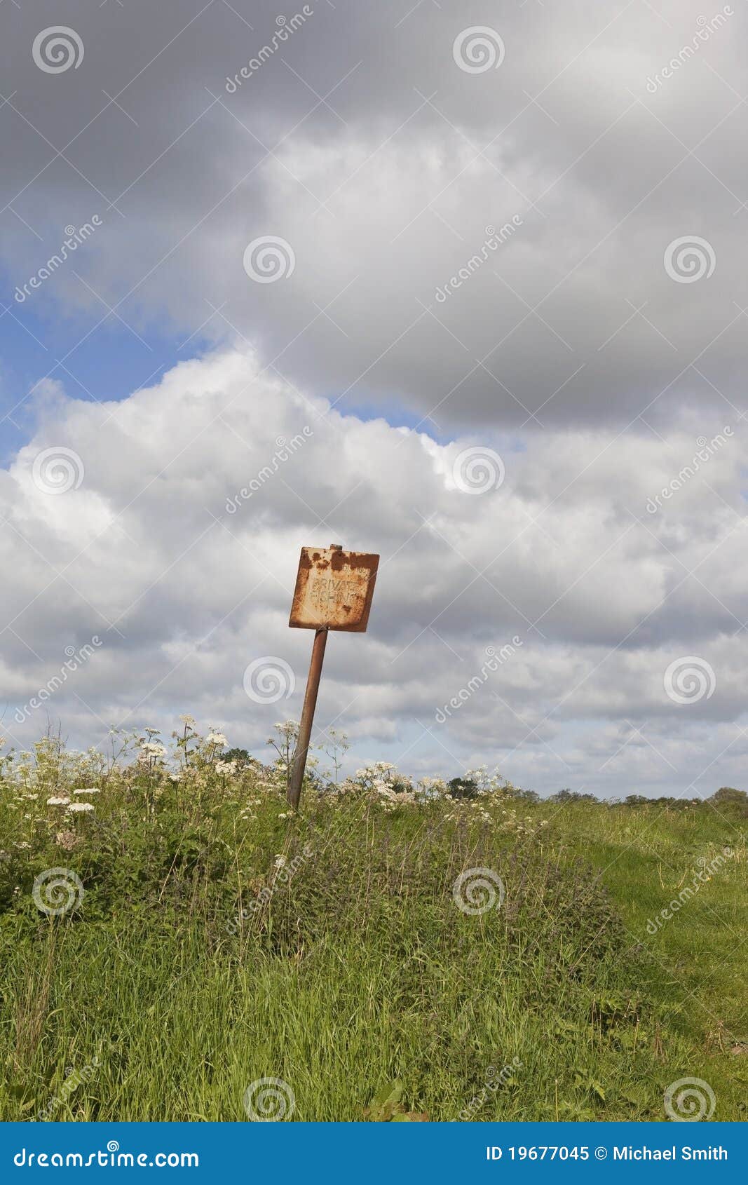 Weathered sign stock image. Image of wildflowers, stormy - 19677045