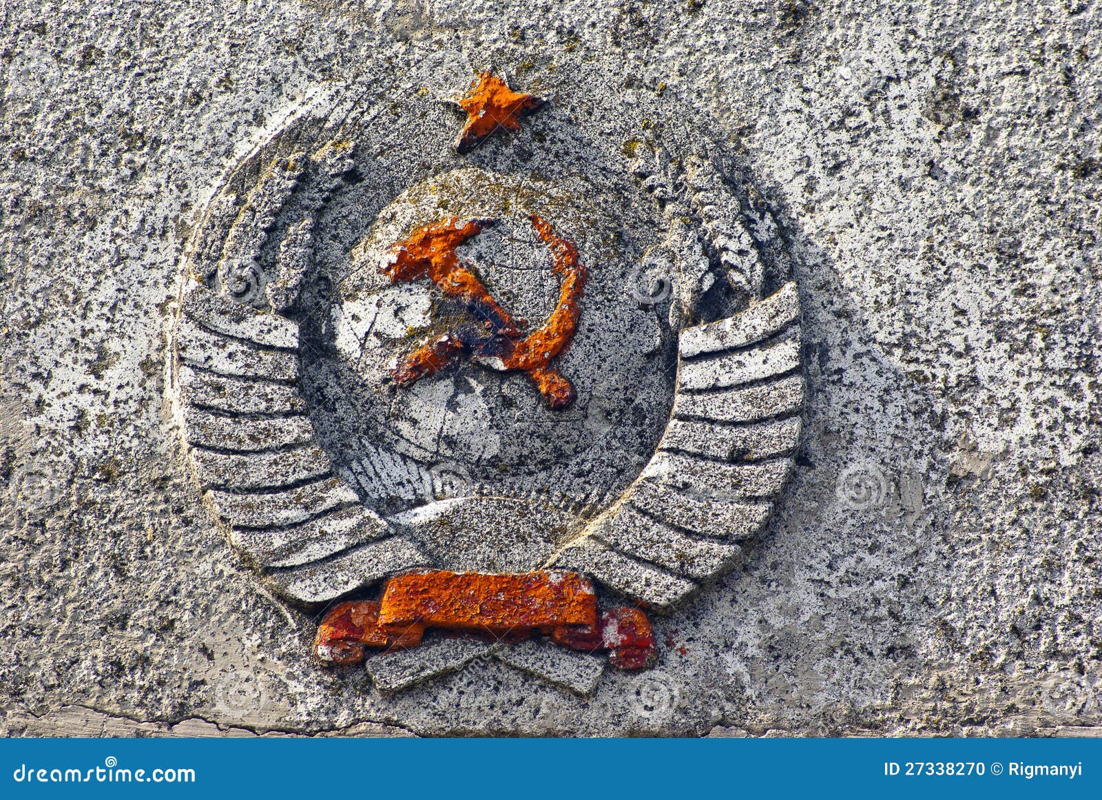 Weathered soviet symbol stock photo. Image of communism - 27338270