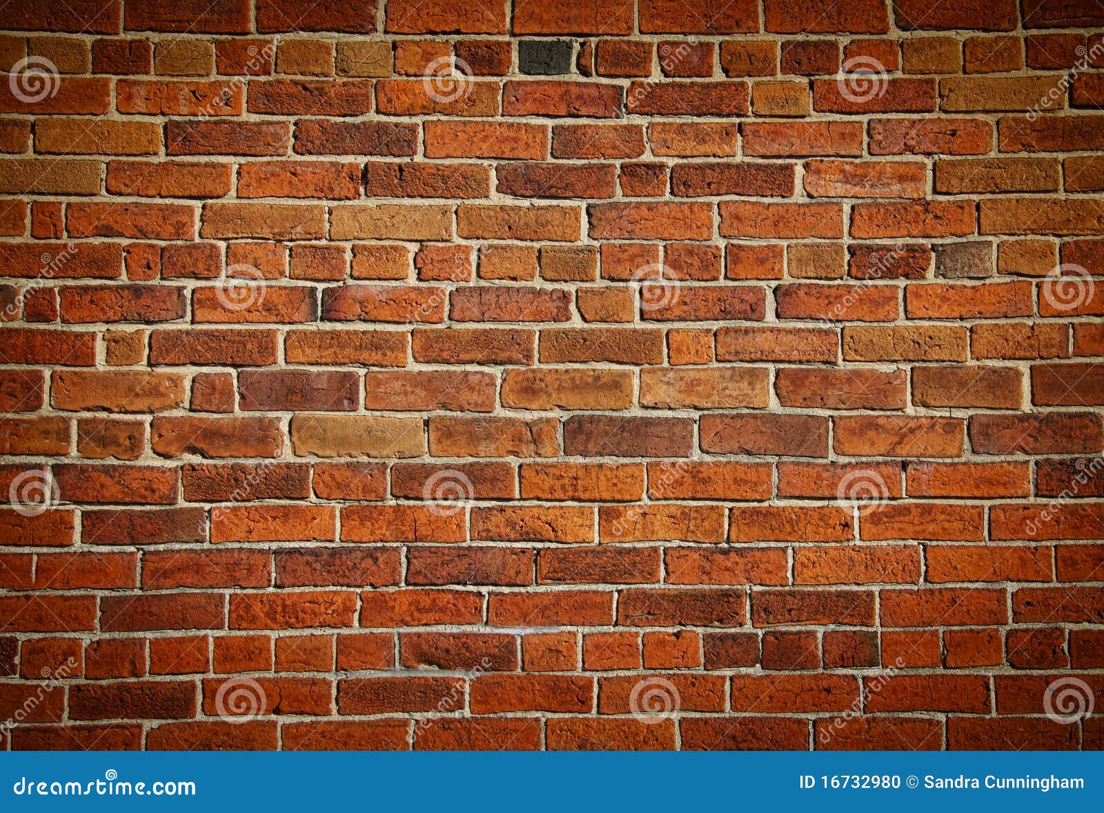 Weathered Stained Old Brick Wall Stock Photo - Image of orange ...