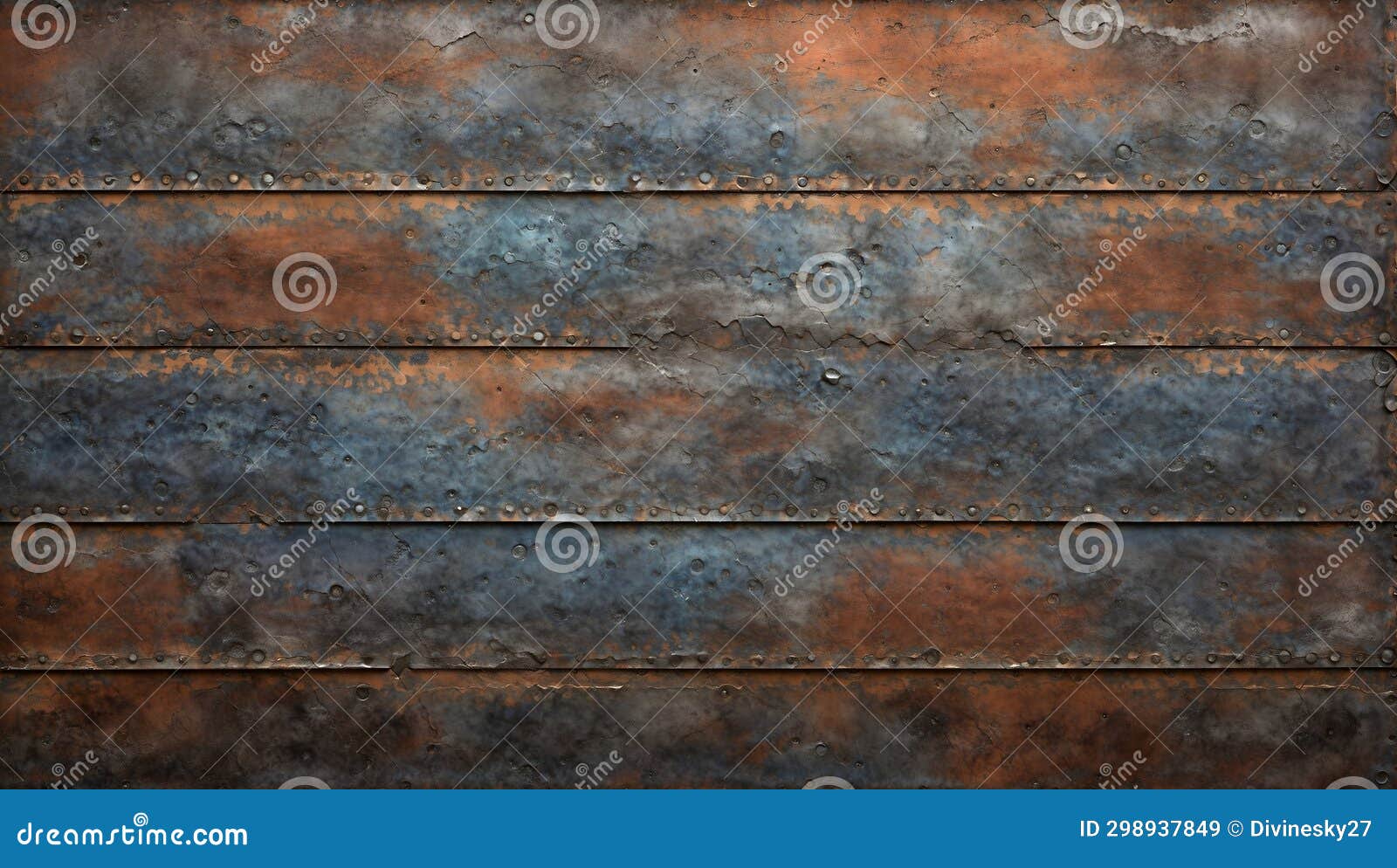 Weathered Steel Texture Backdrop. Ai Generated Stock Illustration ...