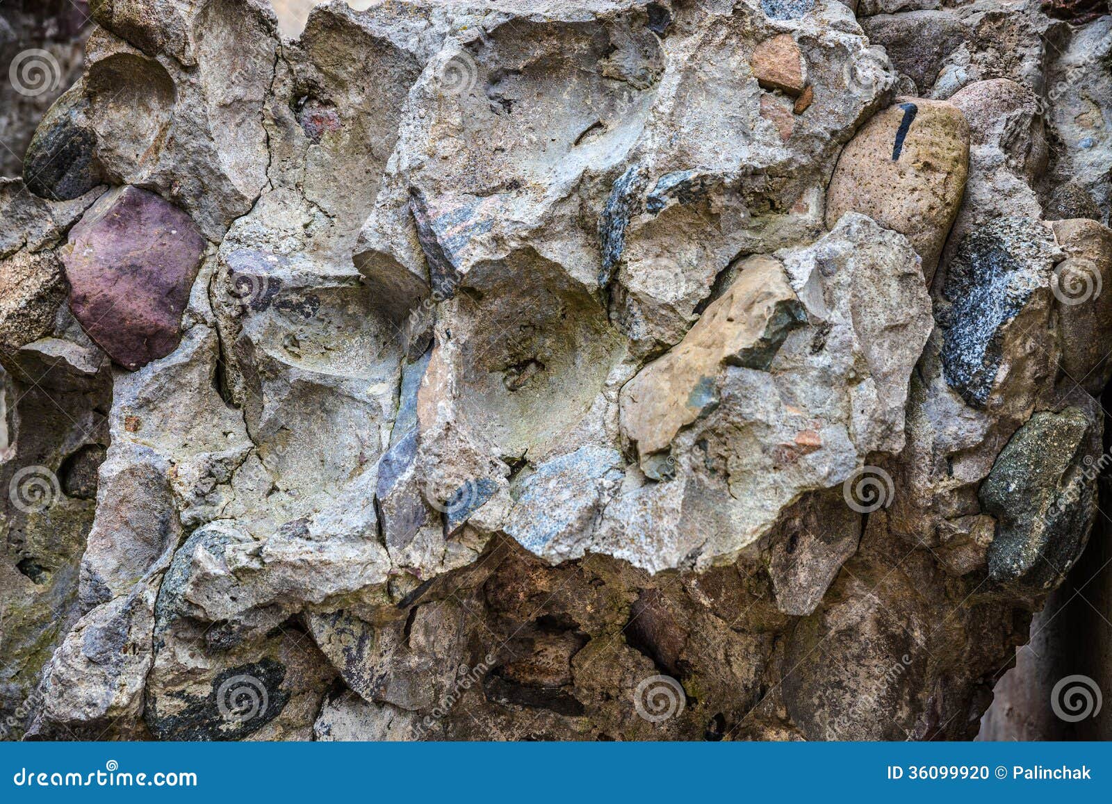 Weathered Stone and Concrete Wall Background Stock Photo - Image of ...