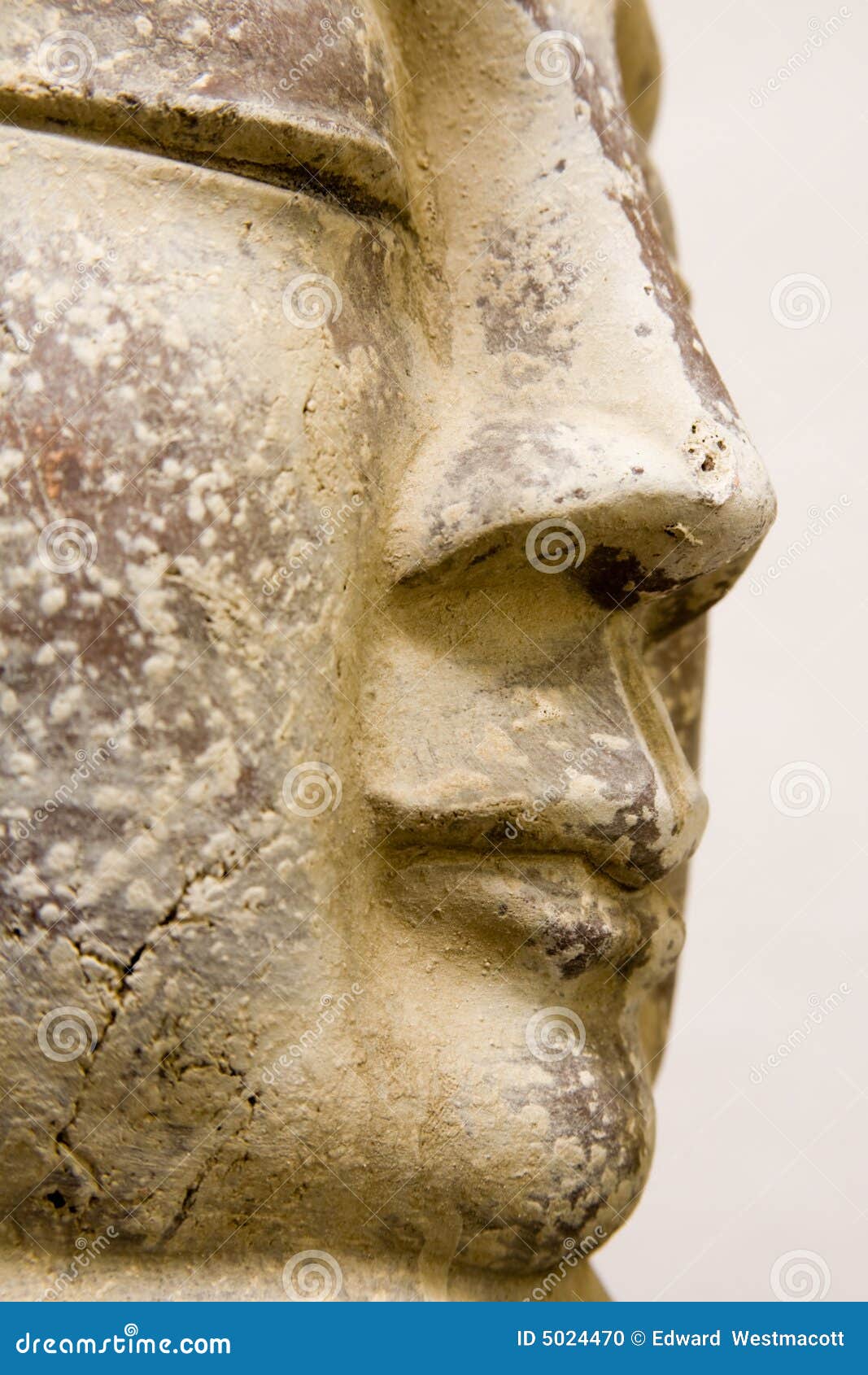 Weathered stone face stock photo. Image of buddhist, detail - 5024470