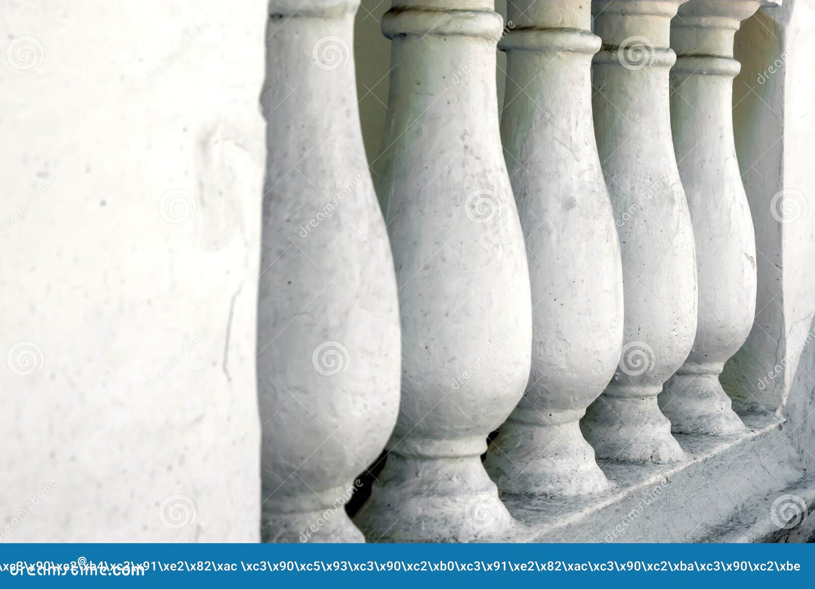 Weathered Stone Railing at Temple Stock Photo - Image of antique ...