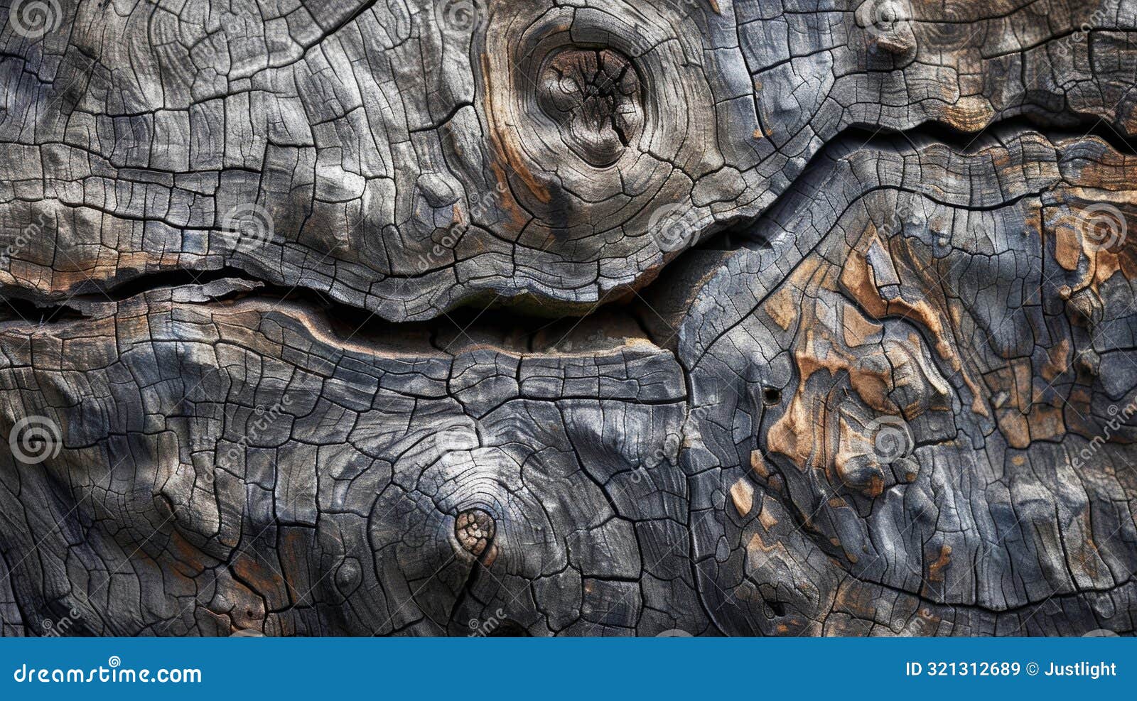 The Weathered and Uneven Surface of a Tree Knot with Pronounced Bumps ...