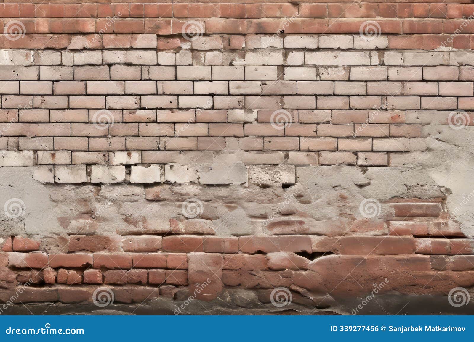 Weathered Wall with Ascii Brick Patterns a Monochrome Texture of Stock ...