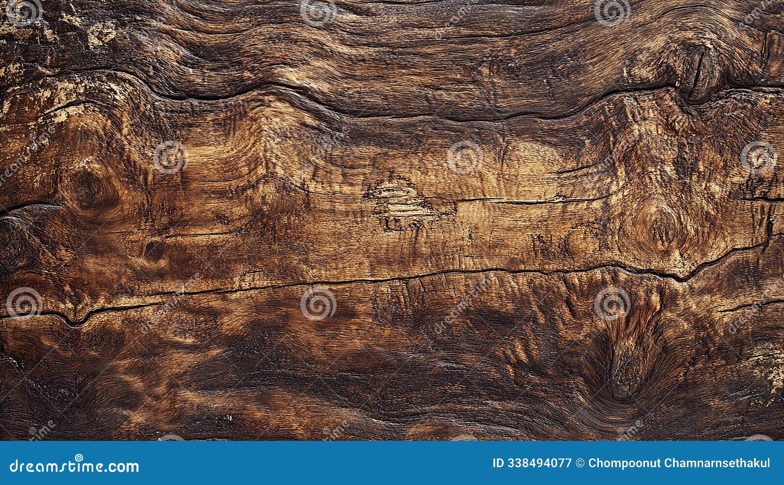 Weathered Walnut with a Distressed Texture and Visible Grain Patterns ...