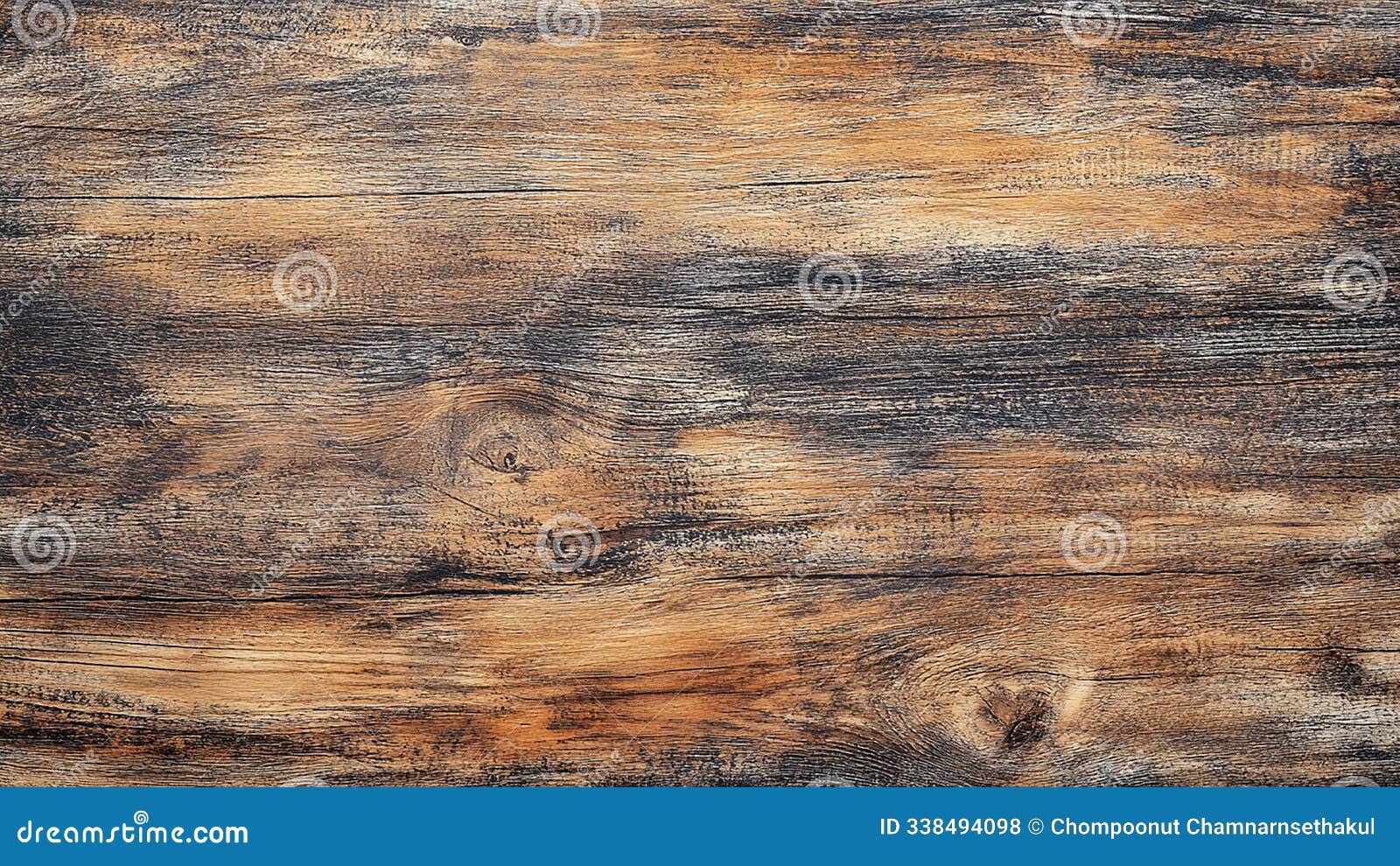 Weathered Walnut with a Distressed Texture and Visible Grain Patterns ...