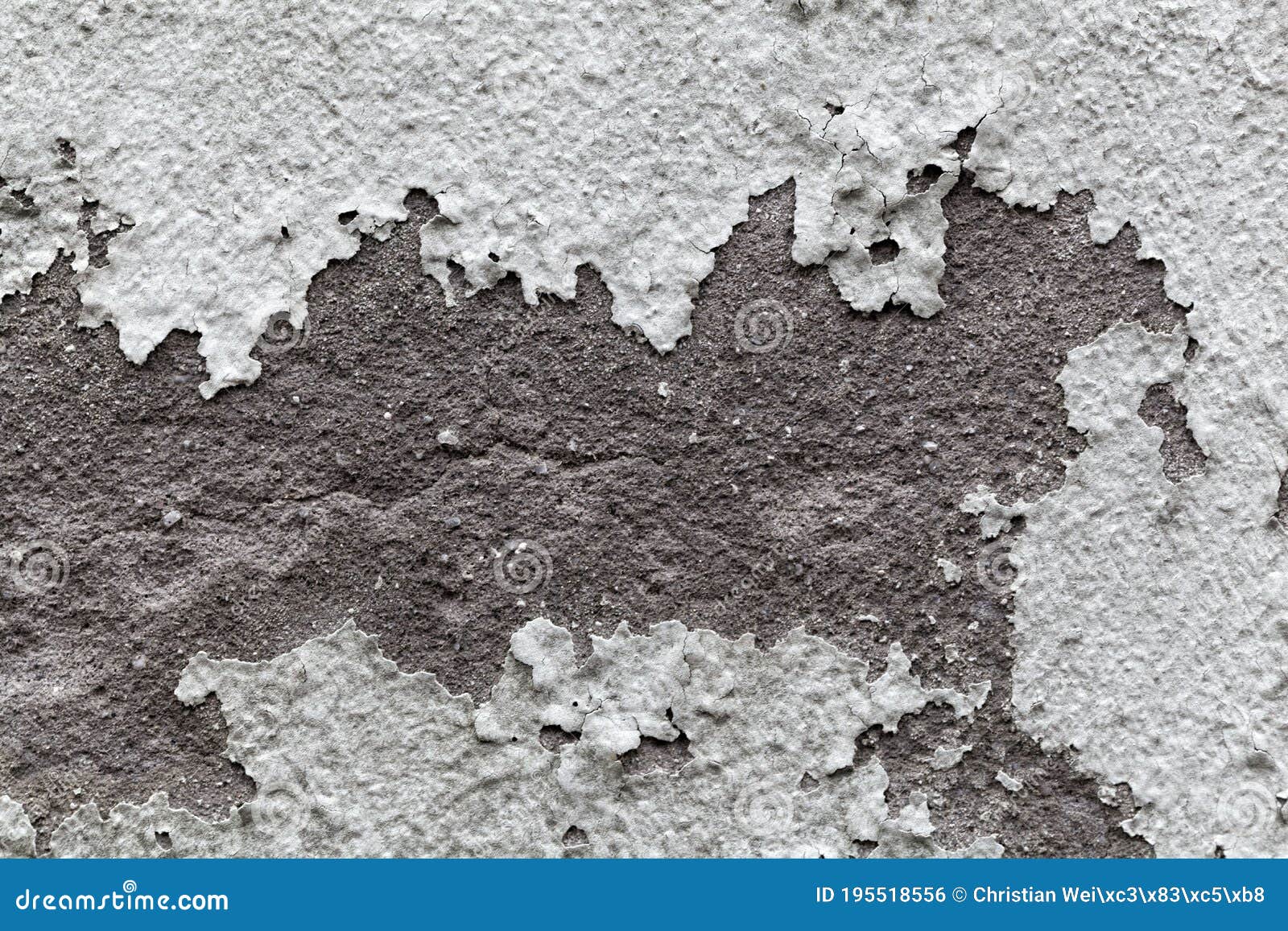 Weathered White Color on Grey Concrete Stock Photo - Image of side ...