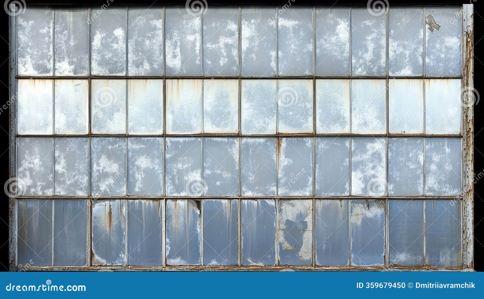 Weathered Window Frames on an Aged Building Facade. Stock Photo - Image ...