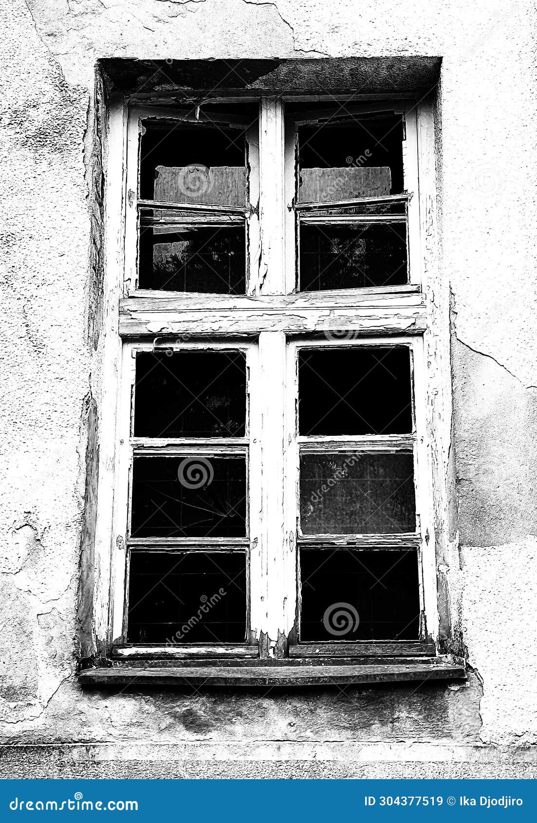 Weathered window stock image. Image of colorful, lonely - 304377519