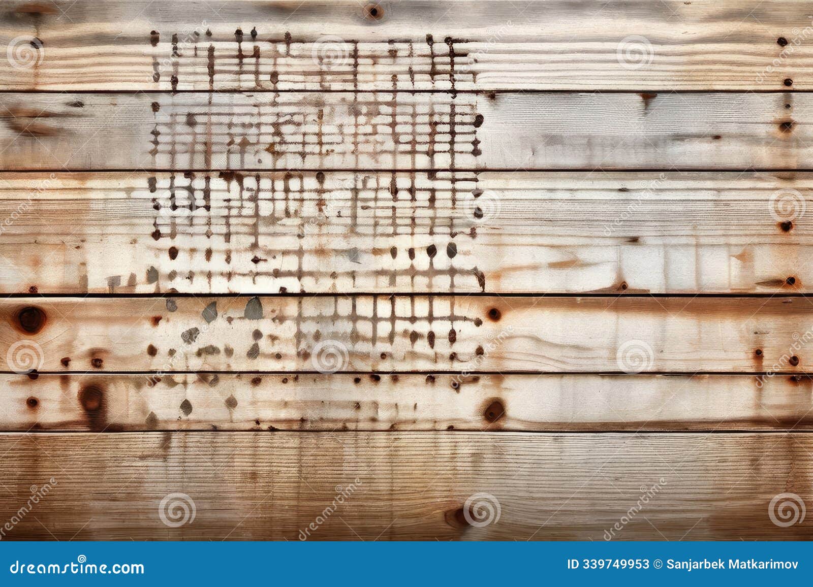 Weathered Wood with Matrix Code Grain Patterns a Distressed Wood Stock ...