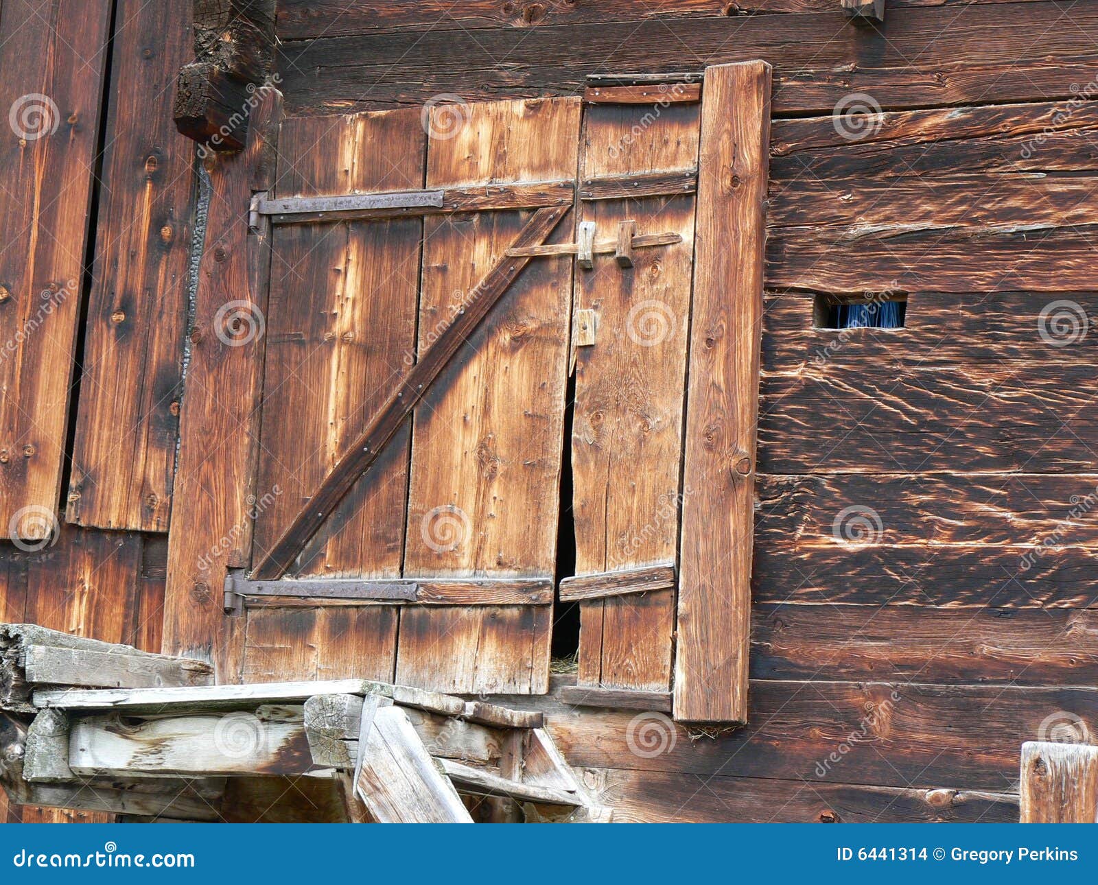 Weathered Wooden Door 2 stock photo. Image of wooden, dark - 6441314