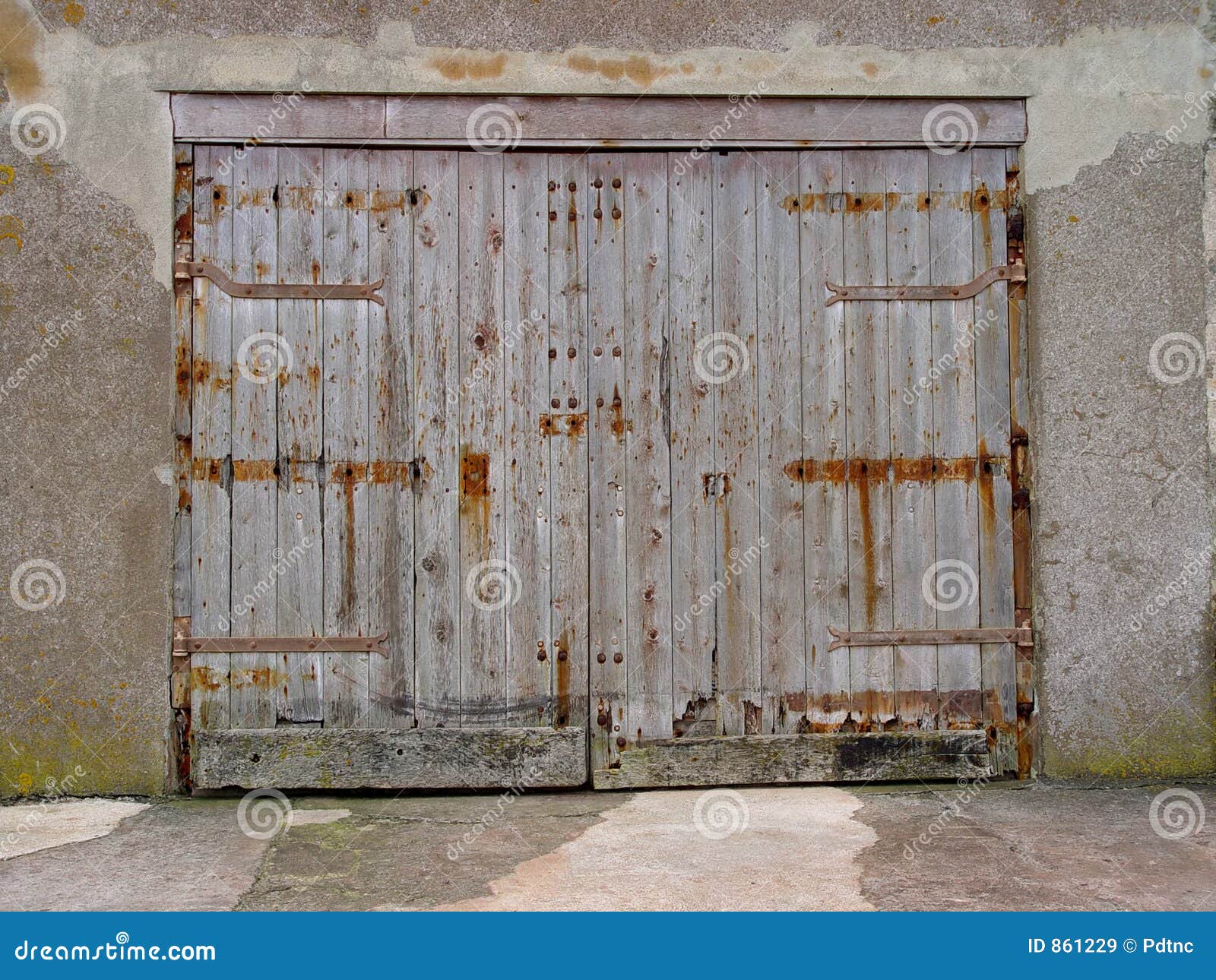 Weathered Wooden Doors stock image. Image of aged, stained - 861229