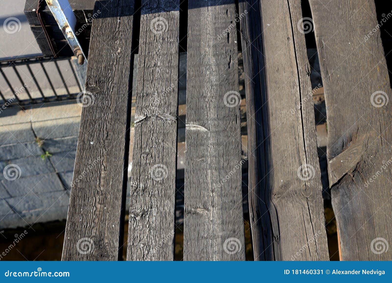 Weathered Wooden Planks Pathway Stock Image - Image of weak, pathway ...