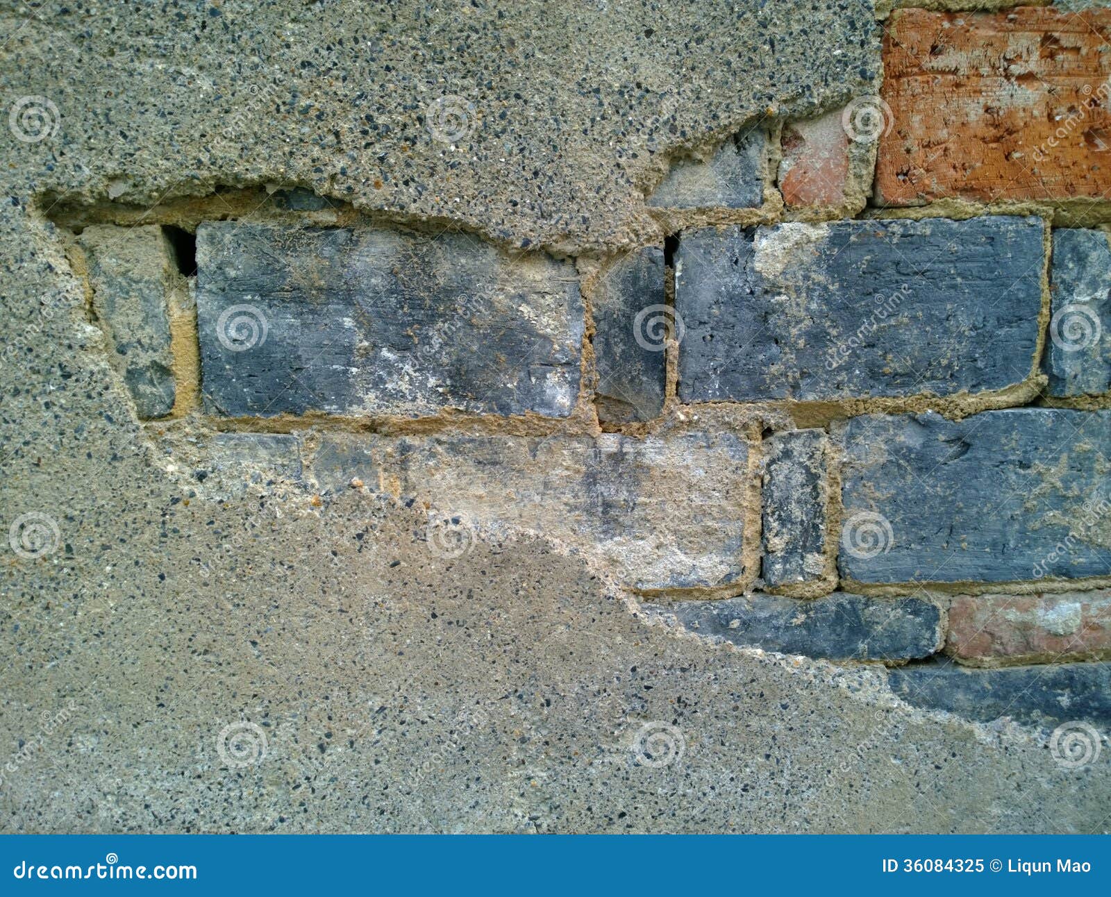 Weathering Of Exposed Brick Walls Stock Image | CartoonDealer.com #36084325