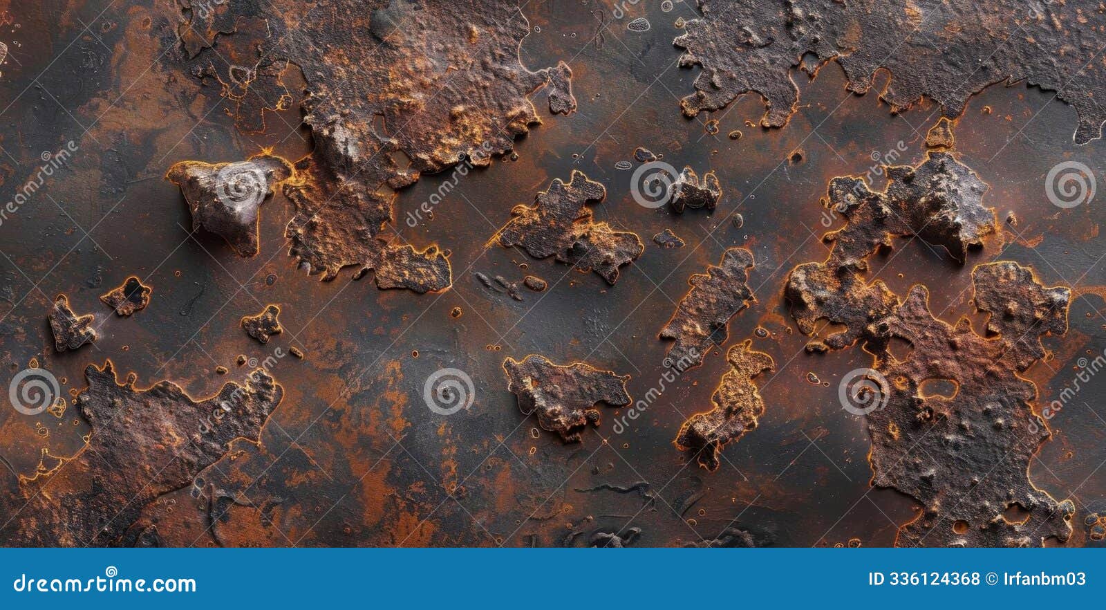 Weathering of Rust, a Textural Study Stock Illustration - Illustration ...