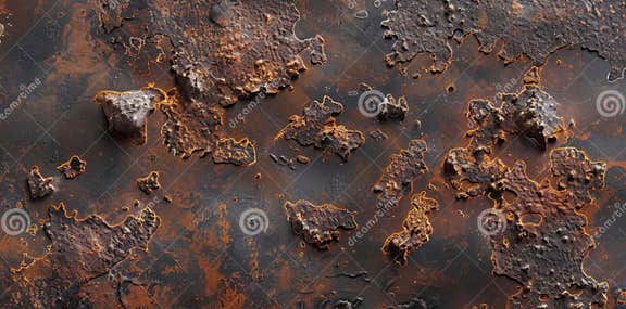 Weathering of Rust, a Textural Study Stock Illustration - Illustration ...
