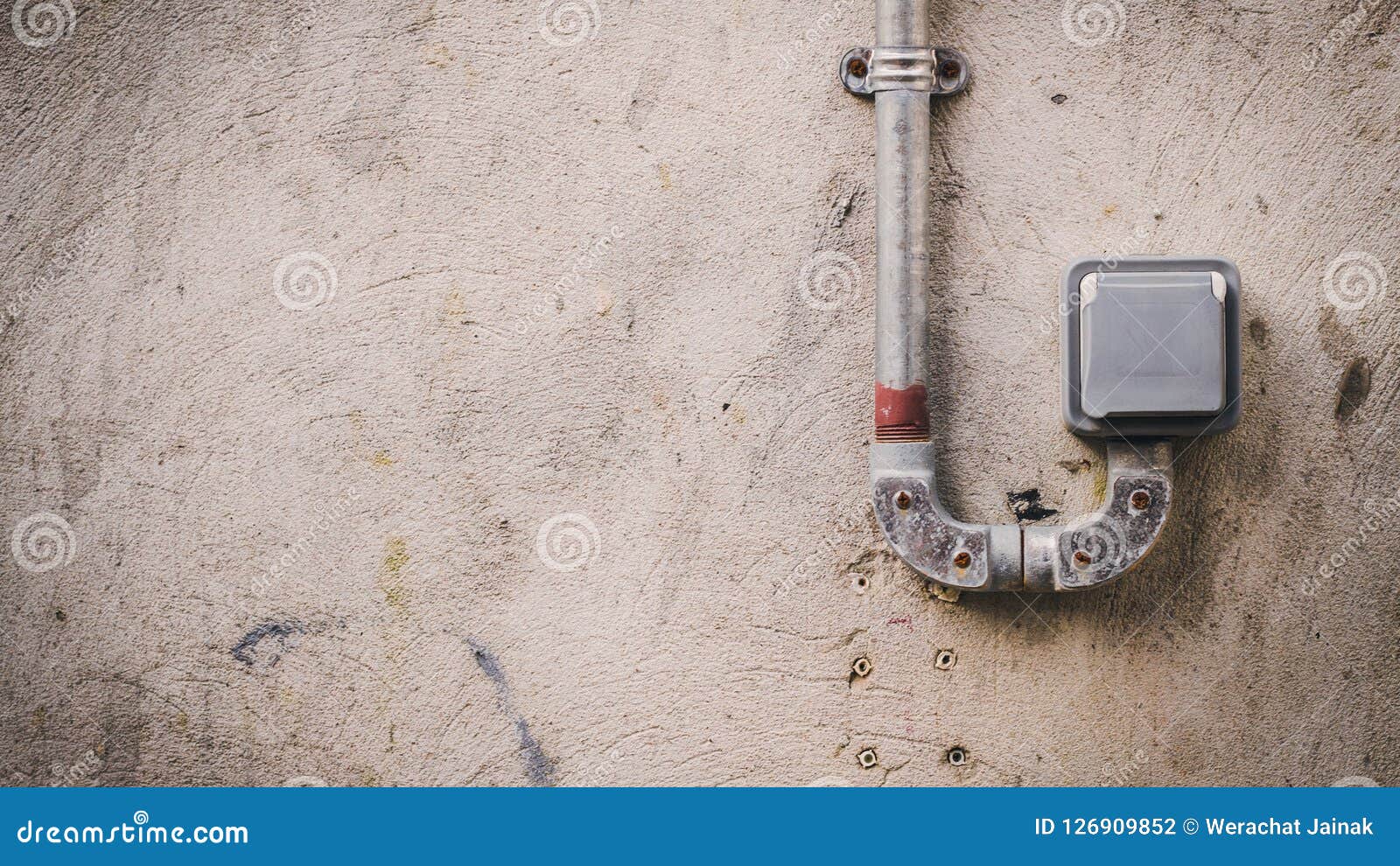 Weatherproof Single Power Plug Socket Stock Photo - Image of pattern ...