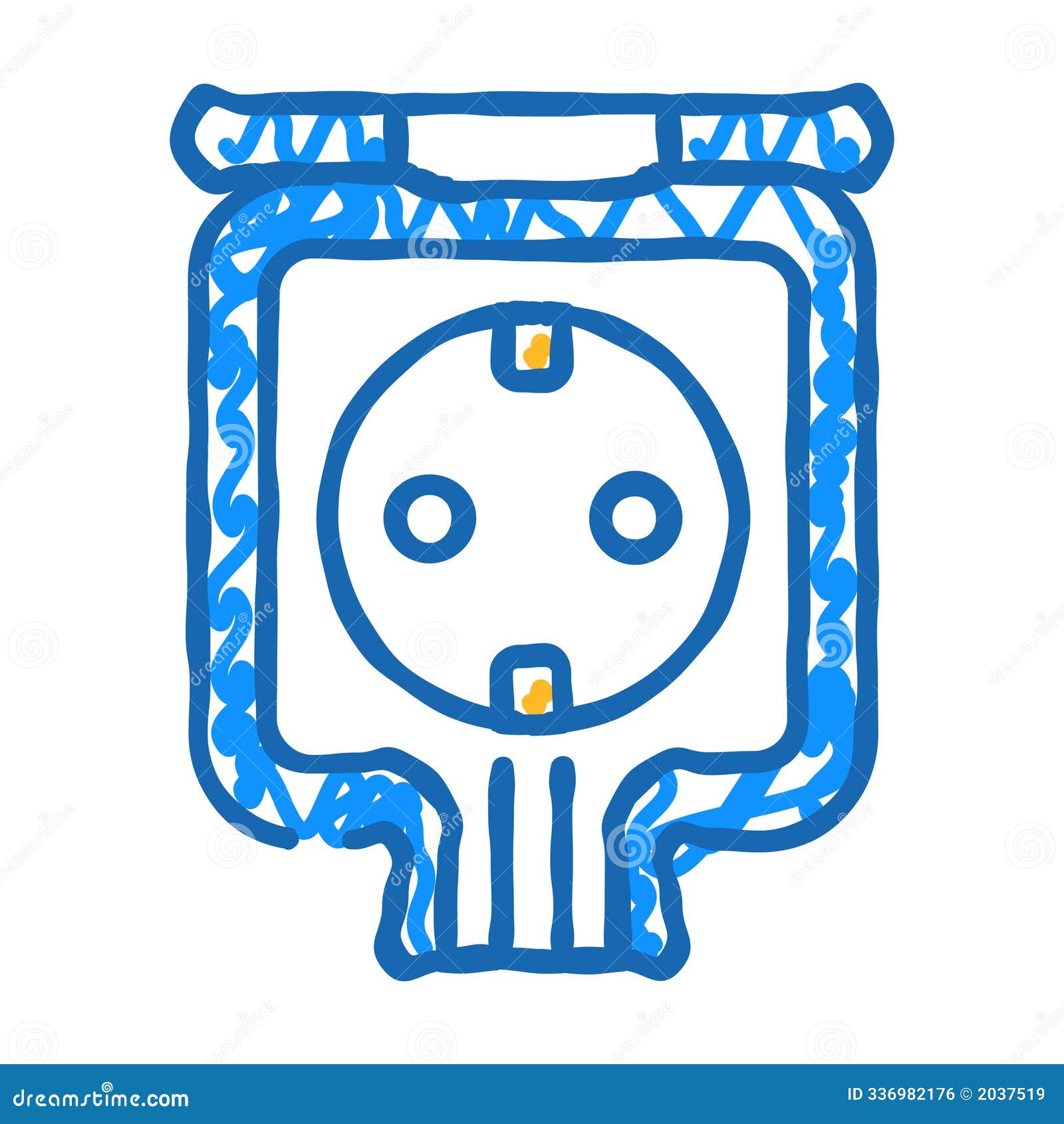 Weatherproof Socket Icon Doodle Illustration Stock Vector ...