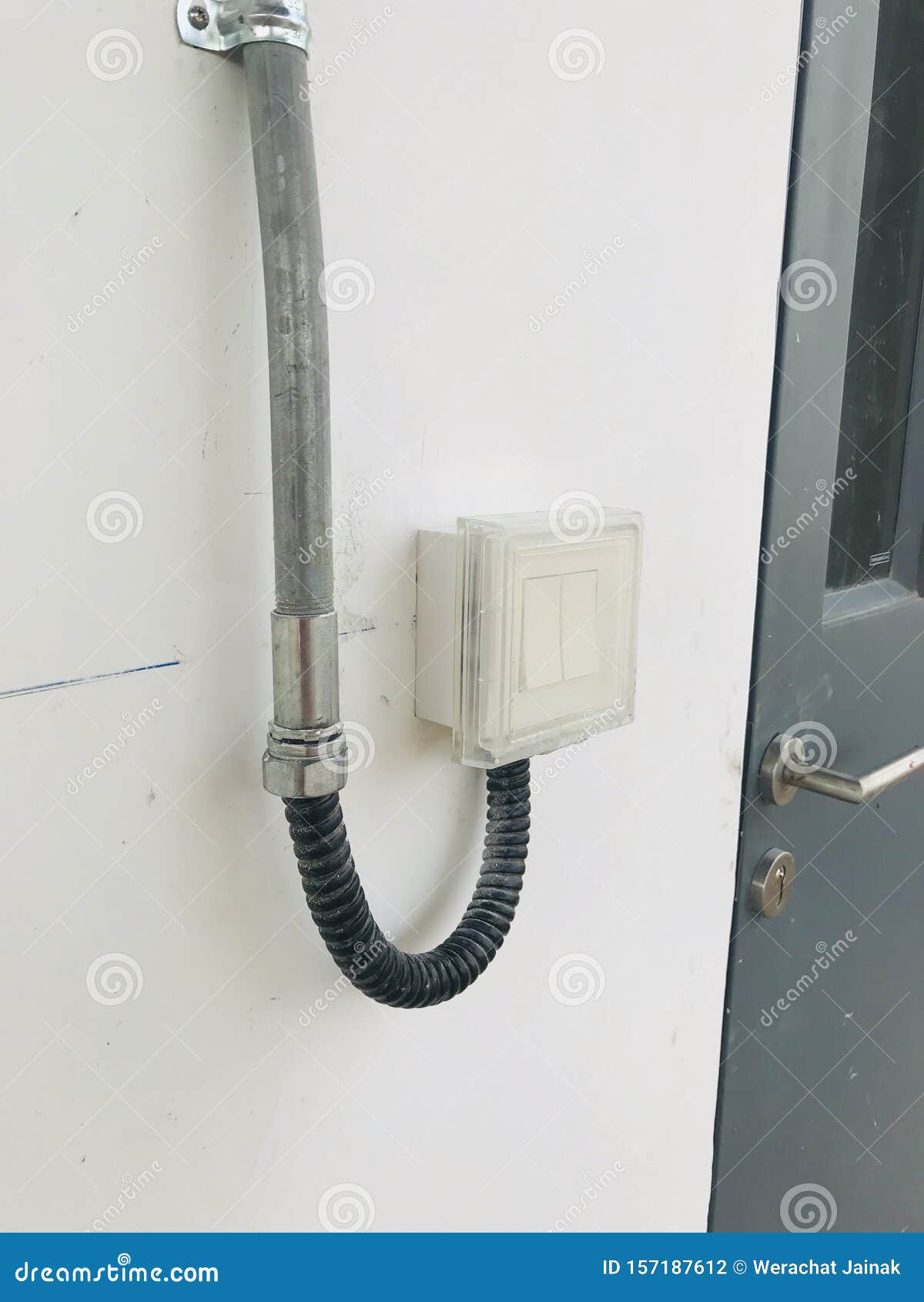 Weatherproof Switch of Lighting Stock Photo - Image of outdoor ...