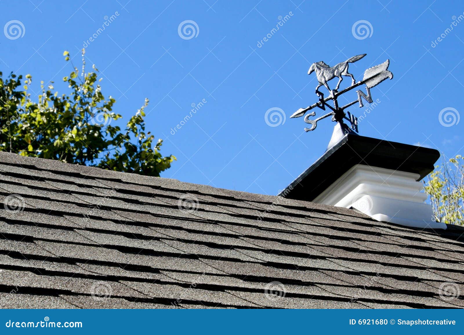 Weathervane On Roof Picture. Image: 6921680