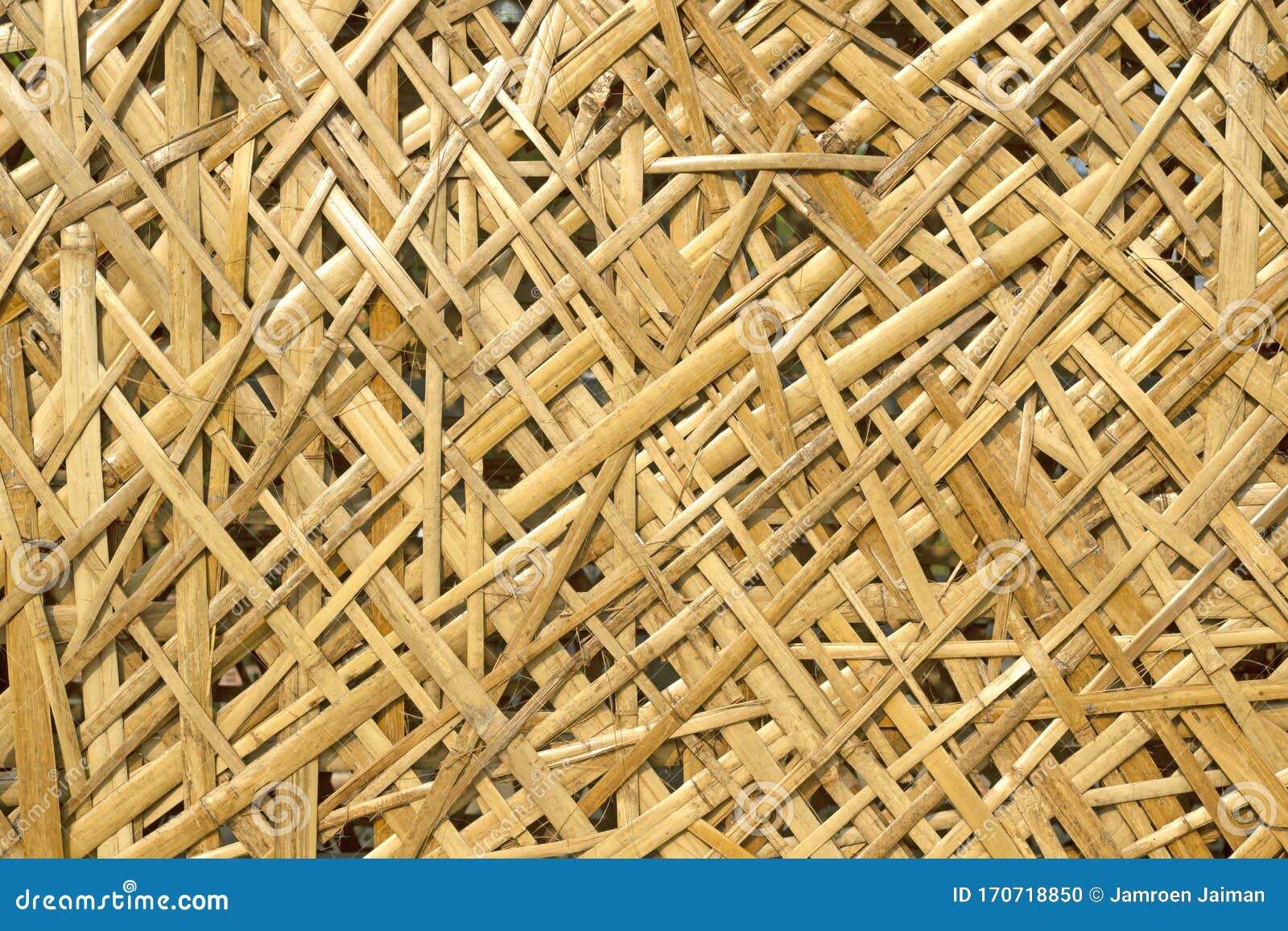 Weave Bamboo Strips Pattern. Wickerwork Bamboo Texture Background Stock ...