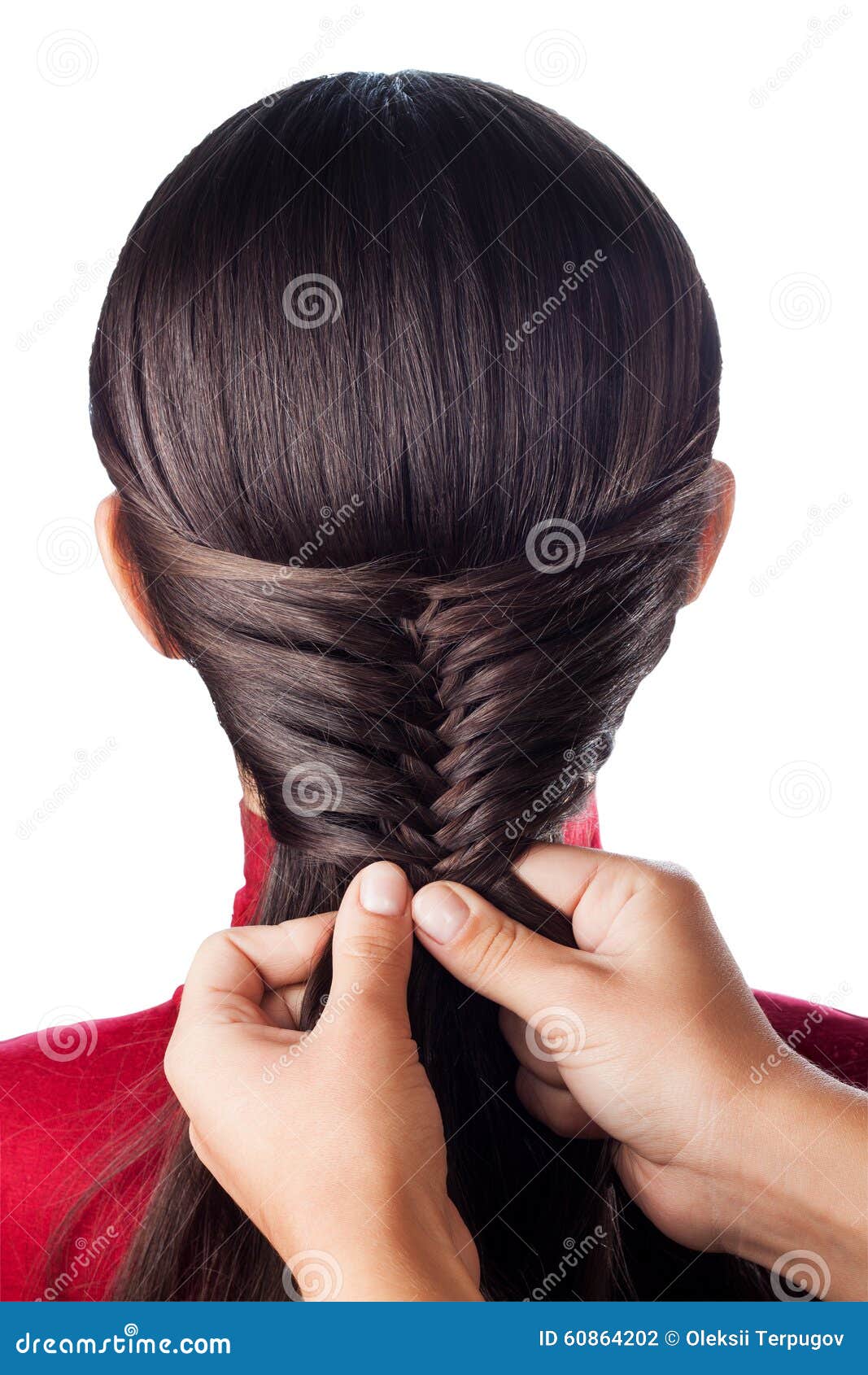 Weave braid isolate stock photo. Image of young, procedure - 60864202