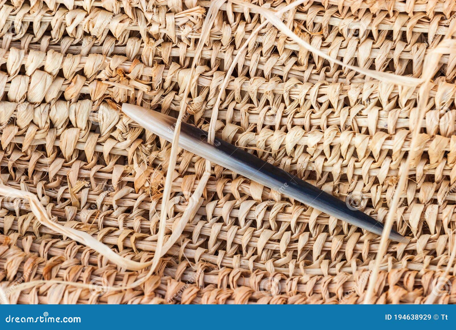 Weave with an Old Prehistoric Needle Stock Image - Image of needle ...