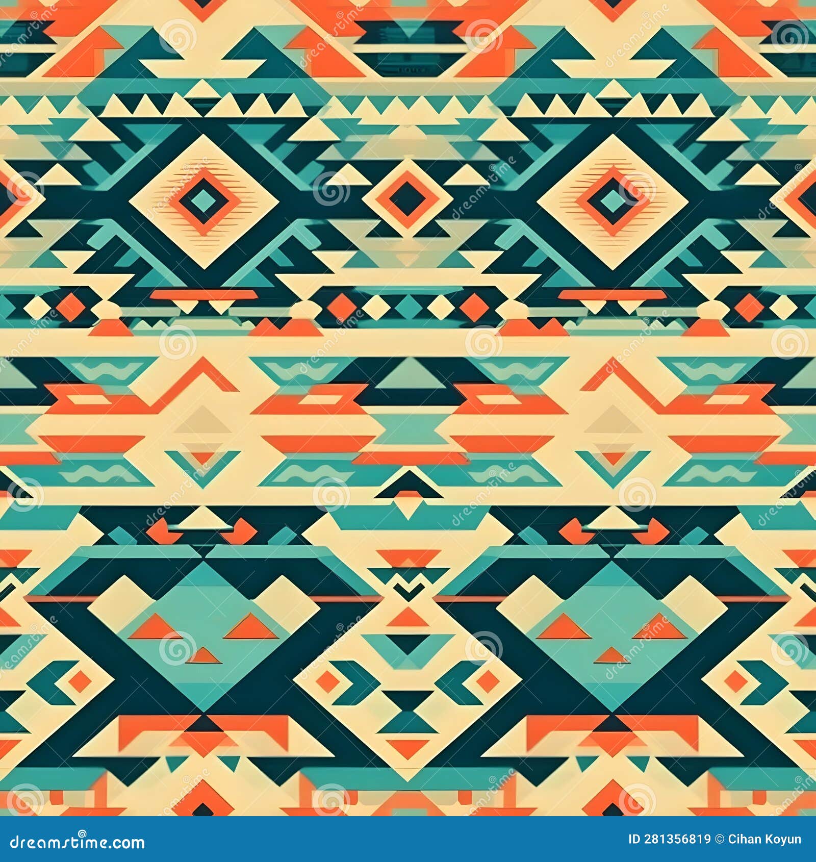 Weave the Threads of Aztec Tradition in Seamless Patterns Stock ...