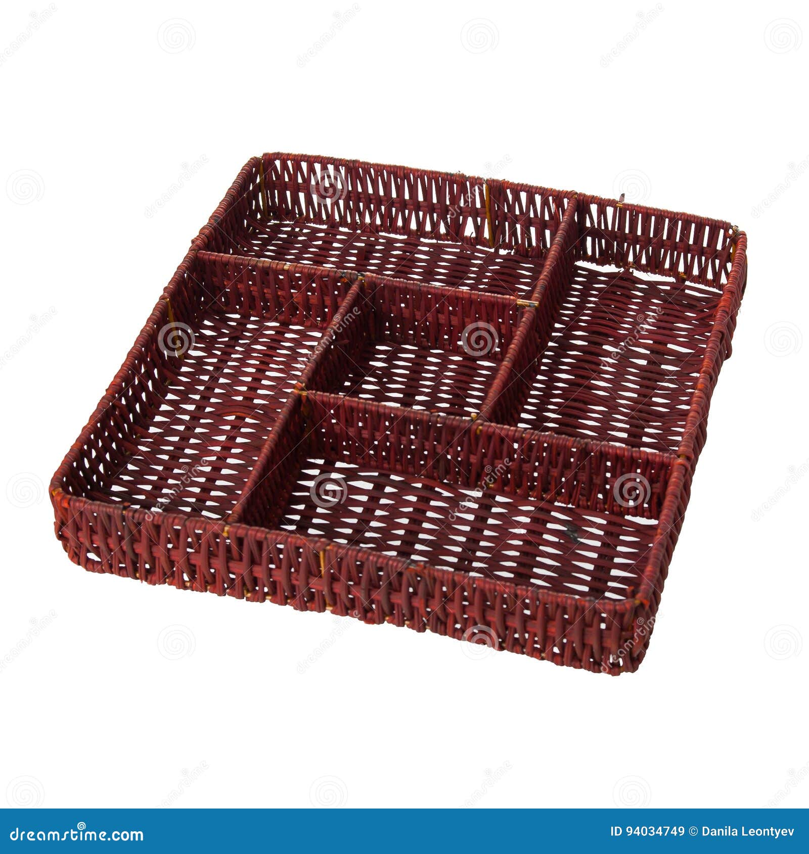 Weave Tray White Background Stock Image - Image of craft, kitchen: 94034749
