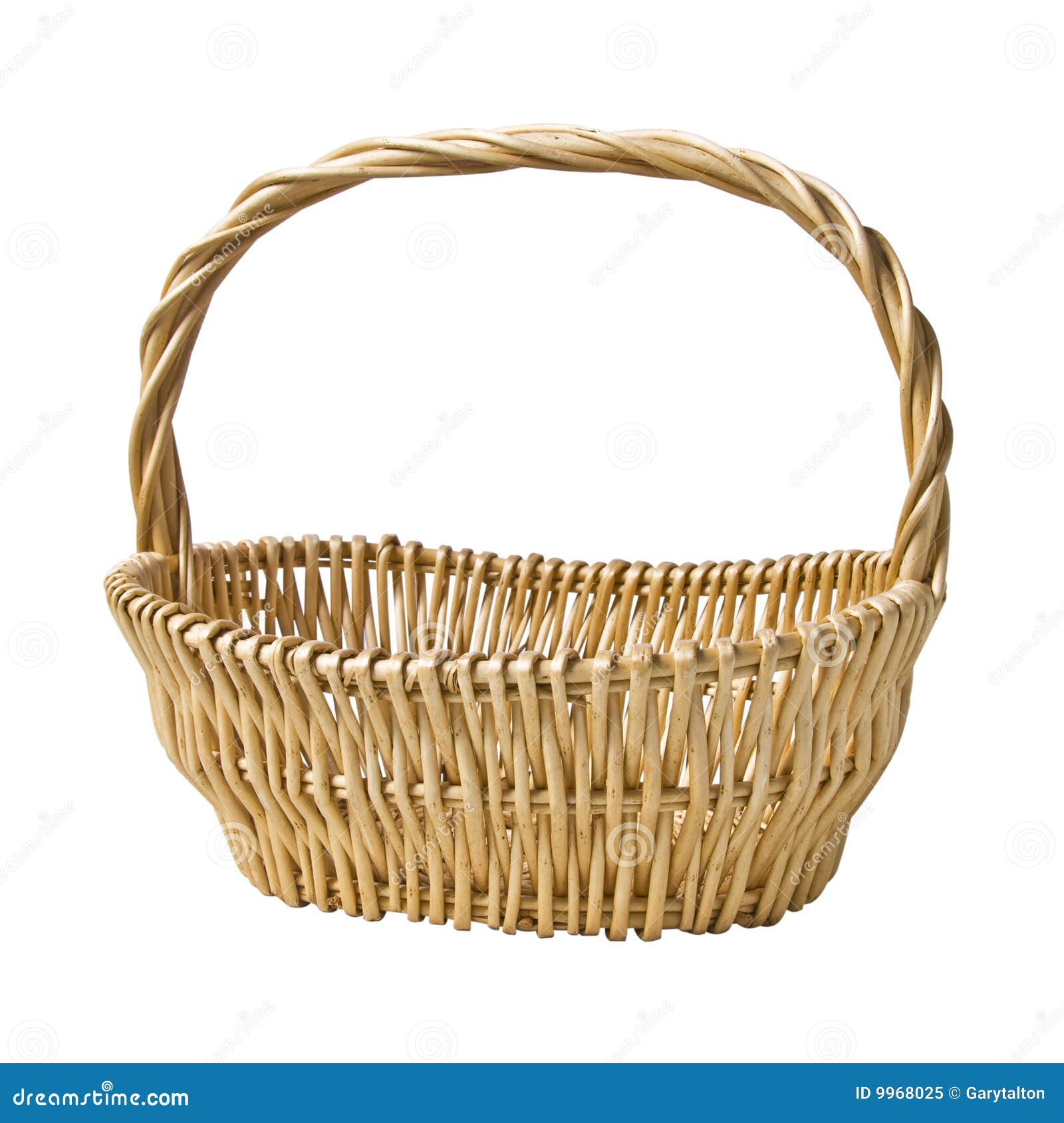 Weaved Basket stock image. Image of clipping, basket, beige - 9968025