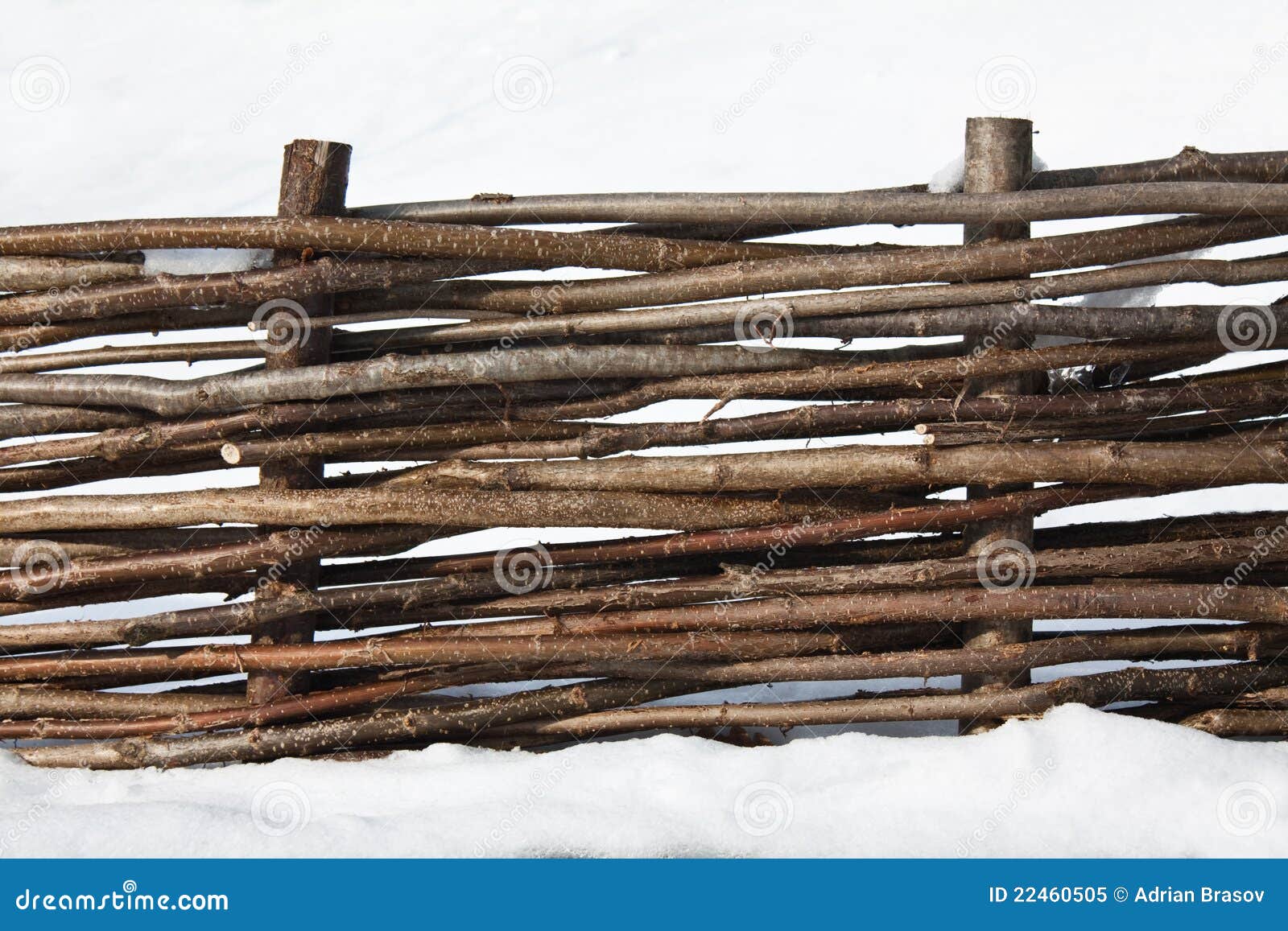 Weaved branches stock image. Image of fence, palisade - 22460505