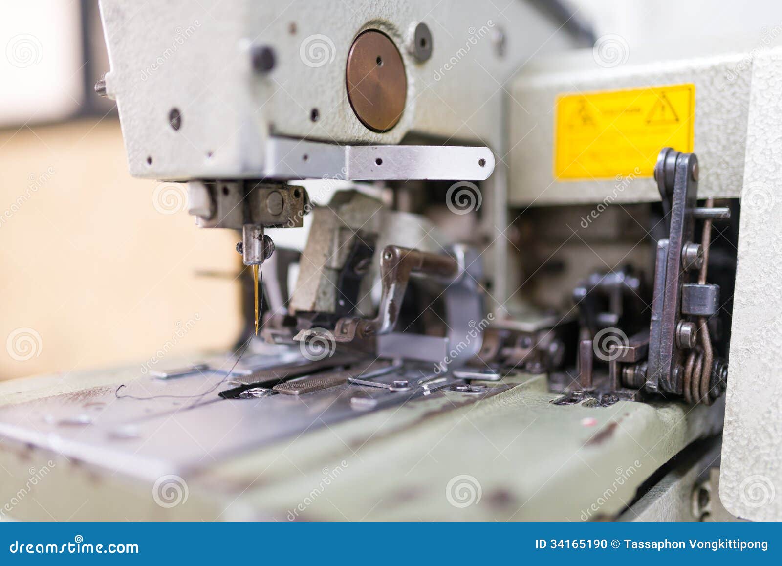 Weaver sewing machine stock photo. Image of garment, thread - 34165190