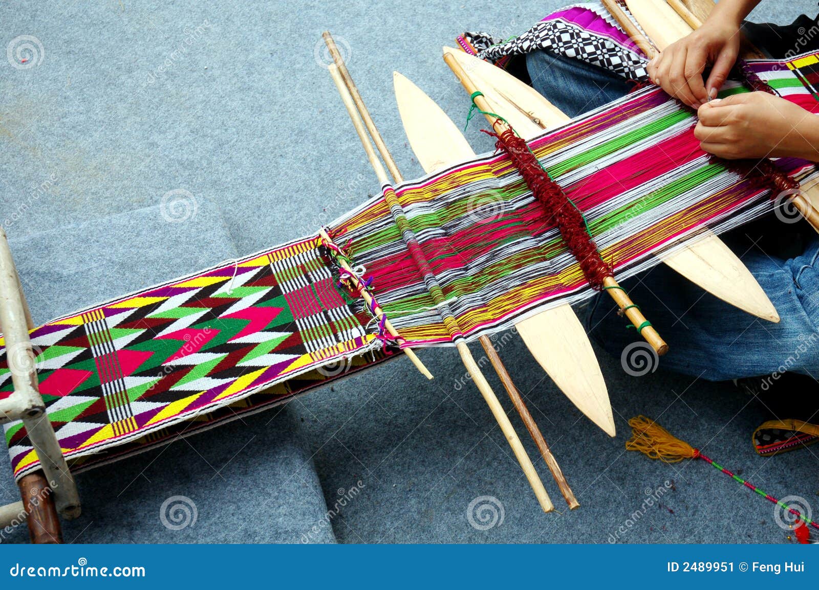 Weaving stock image. Image of design, gril, grandmother - 2489951