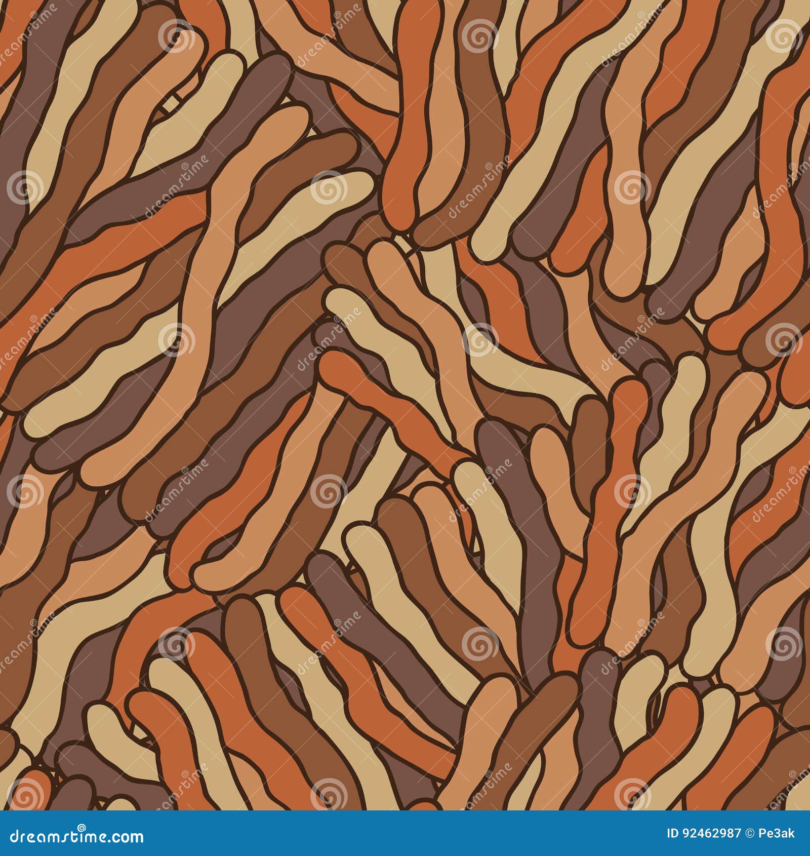 Weaving Abstract Shapes Seamless Pattern. Stock Illustration ...