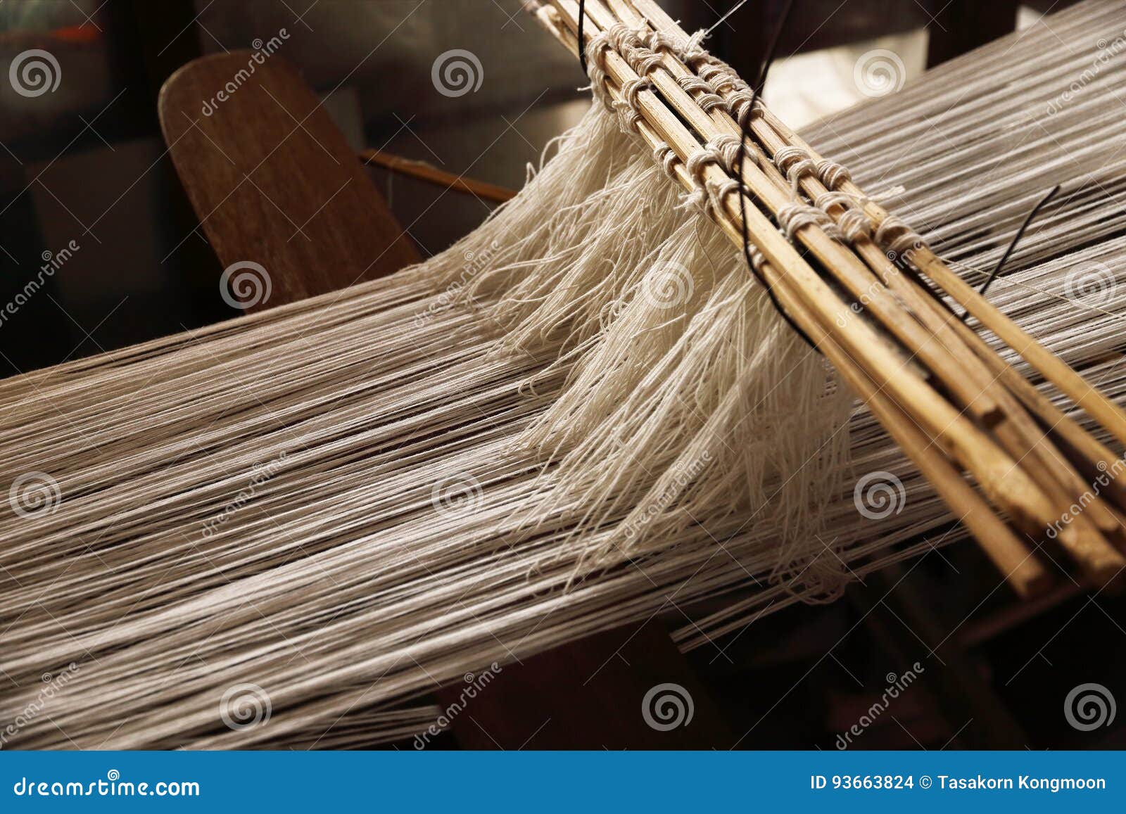 Weaving Handloom for Pattern and Background Stock Photo - Image of ...