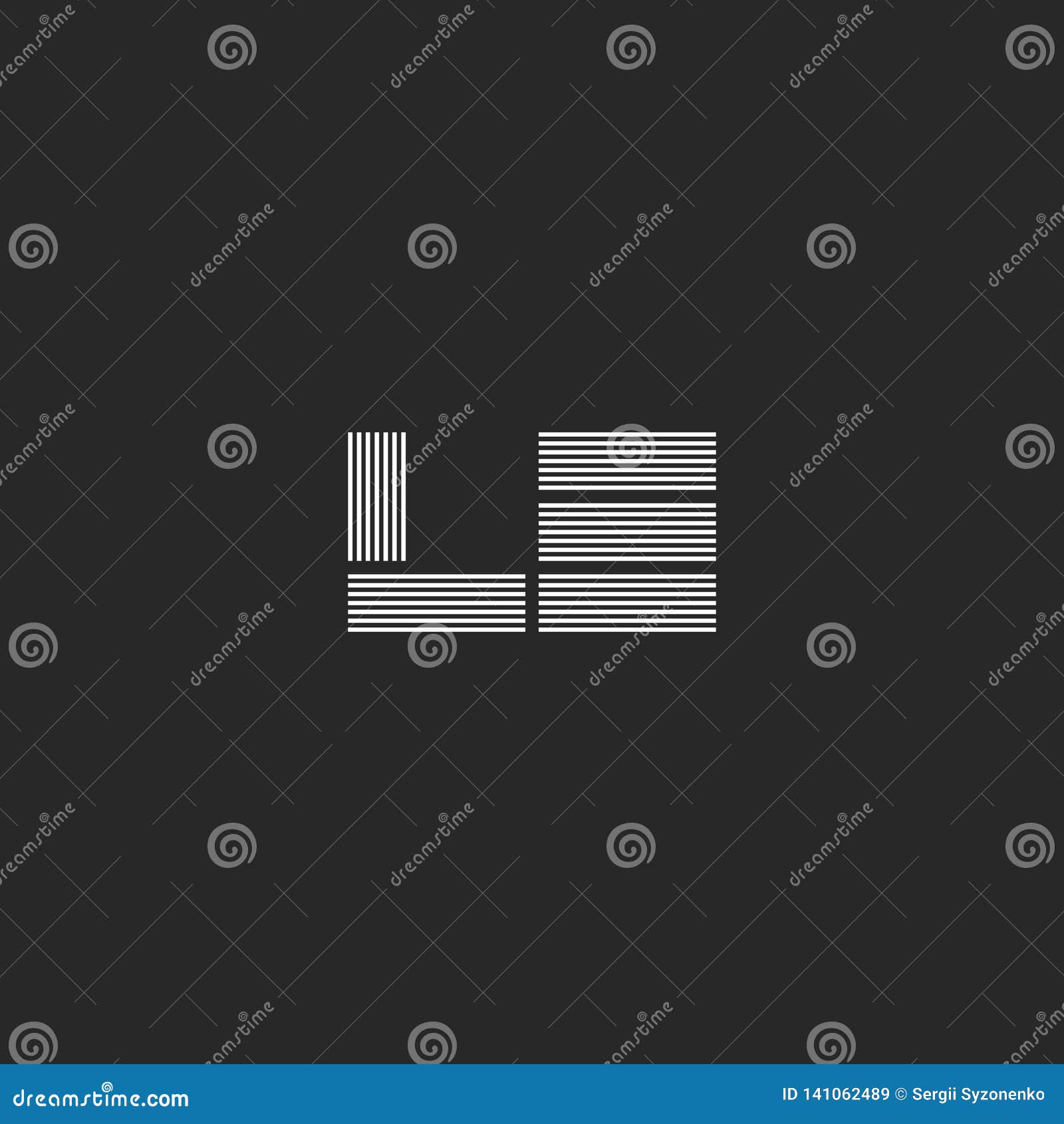 Weaving Linear Two Letters L and E Logo Monogram, Initials LE or EL ...