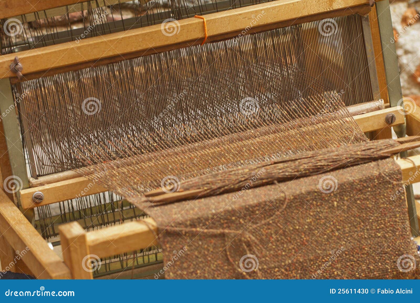 Weaving loom stock photo. Image of cloth, hobbies, cotton - 25611430