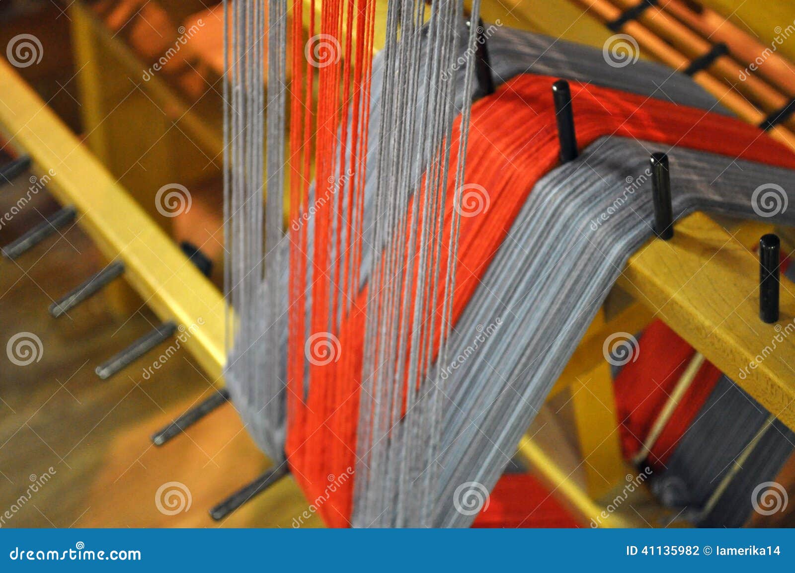 Weaving Loom stock photo. Image of loom, strings, weaver - 41135982